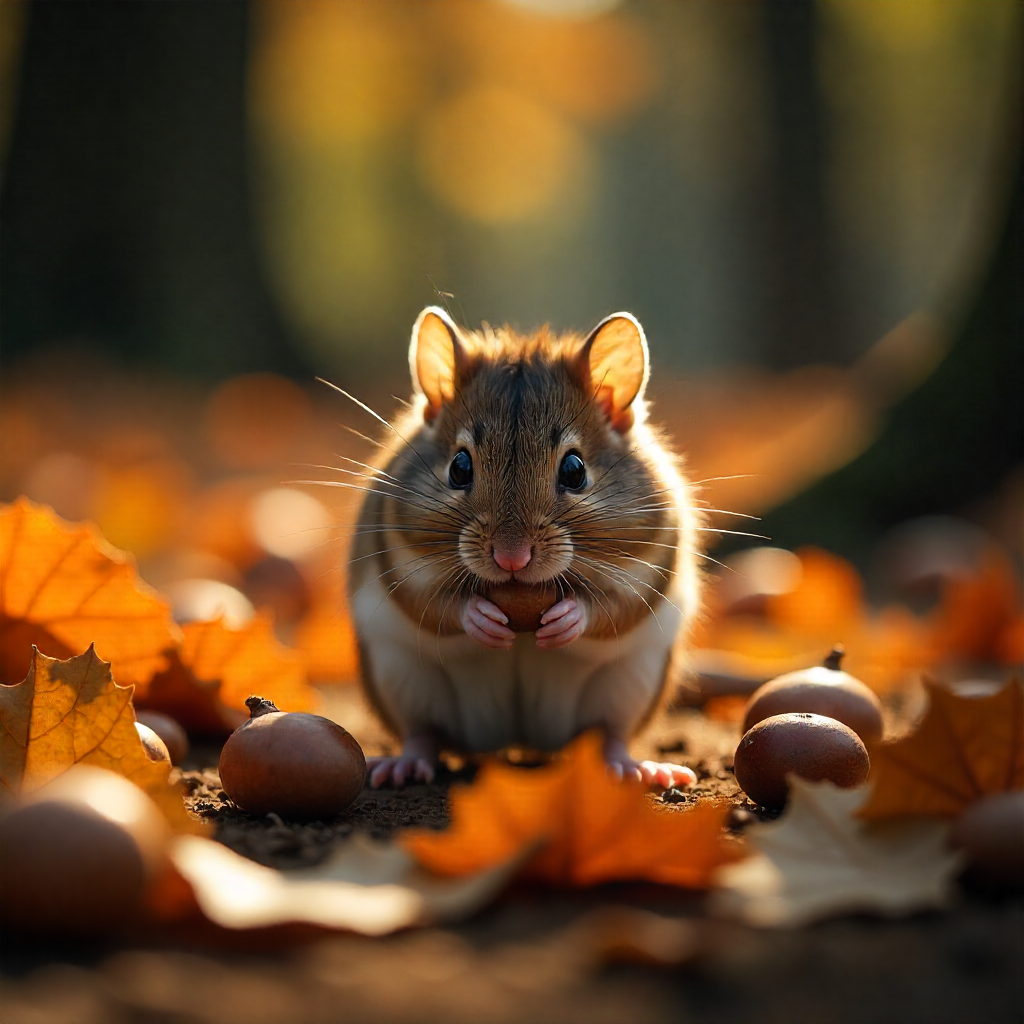 Mouse with Acorn Photo on Lummi