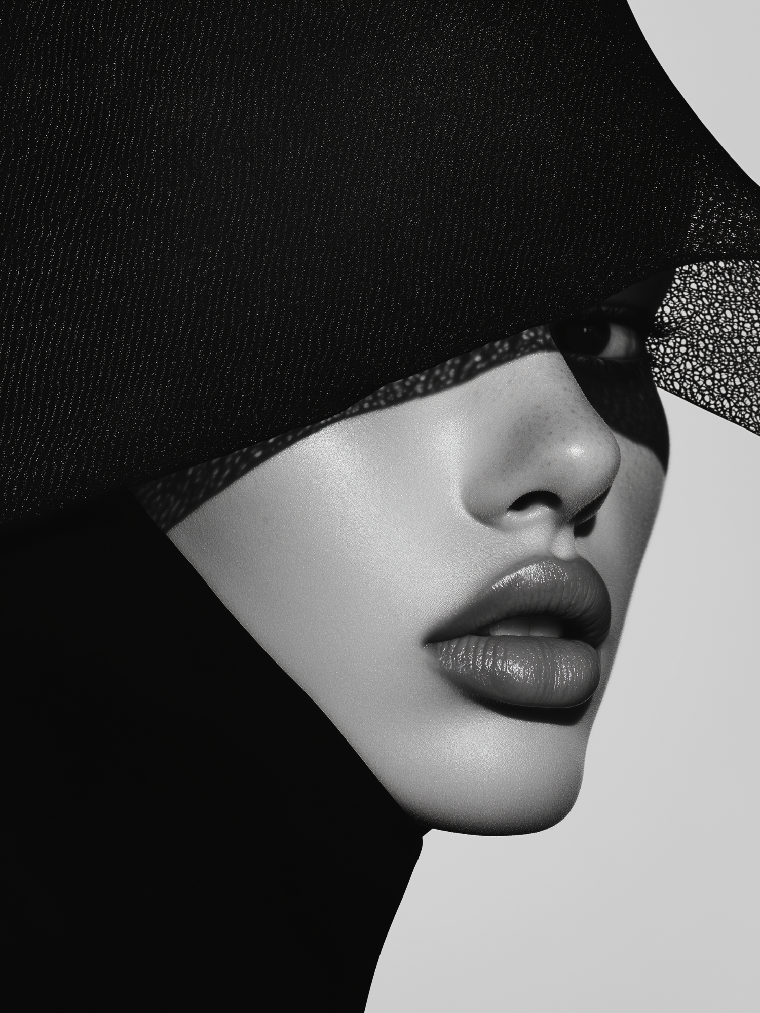 Dramatic Close-Up Portrait Photo on Lummi