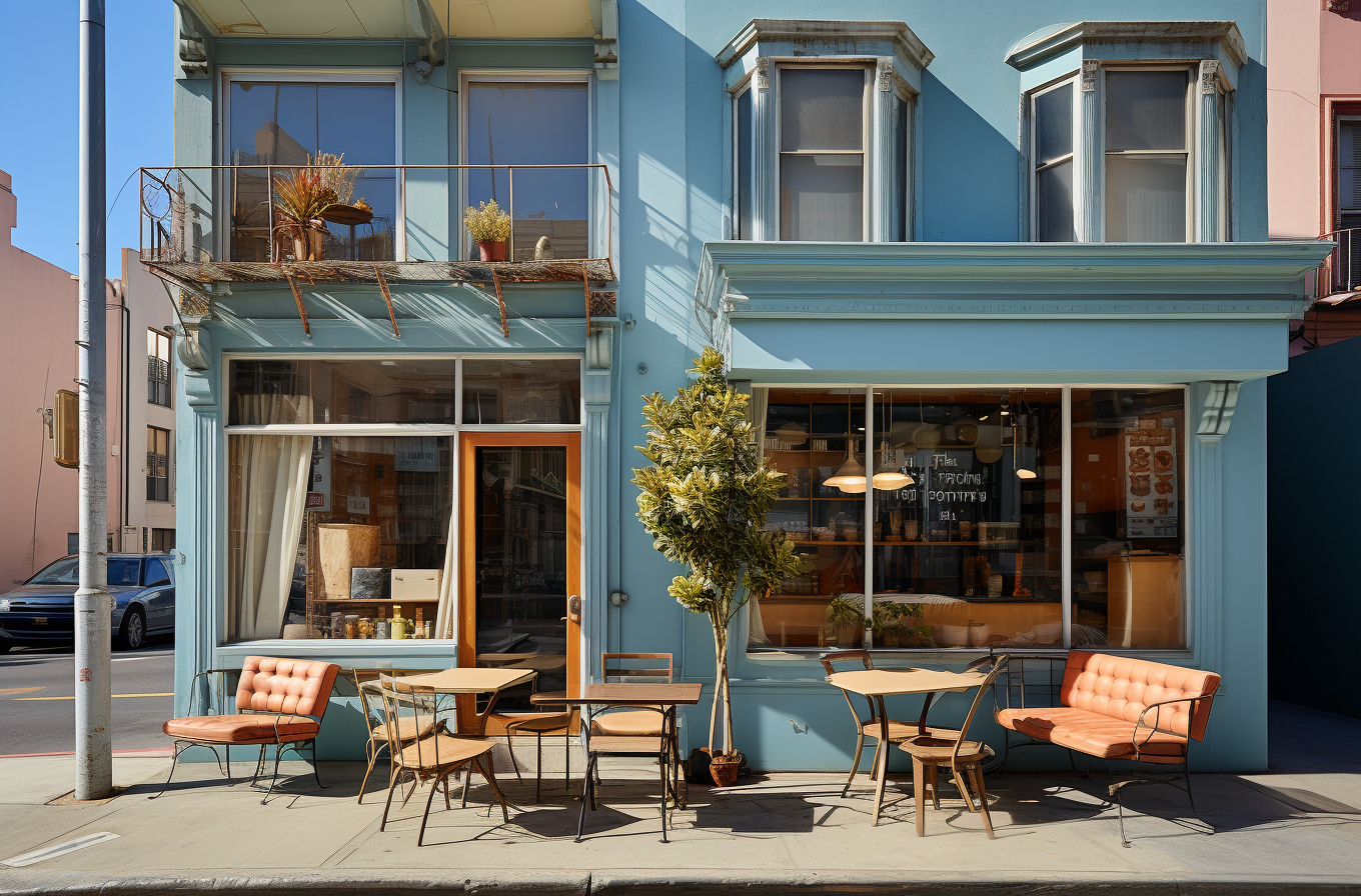 Serene Blue Haven Café Photo on Lummi