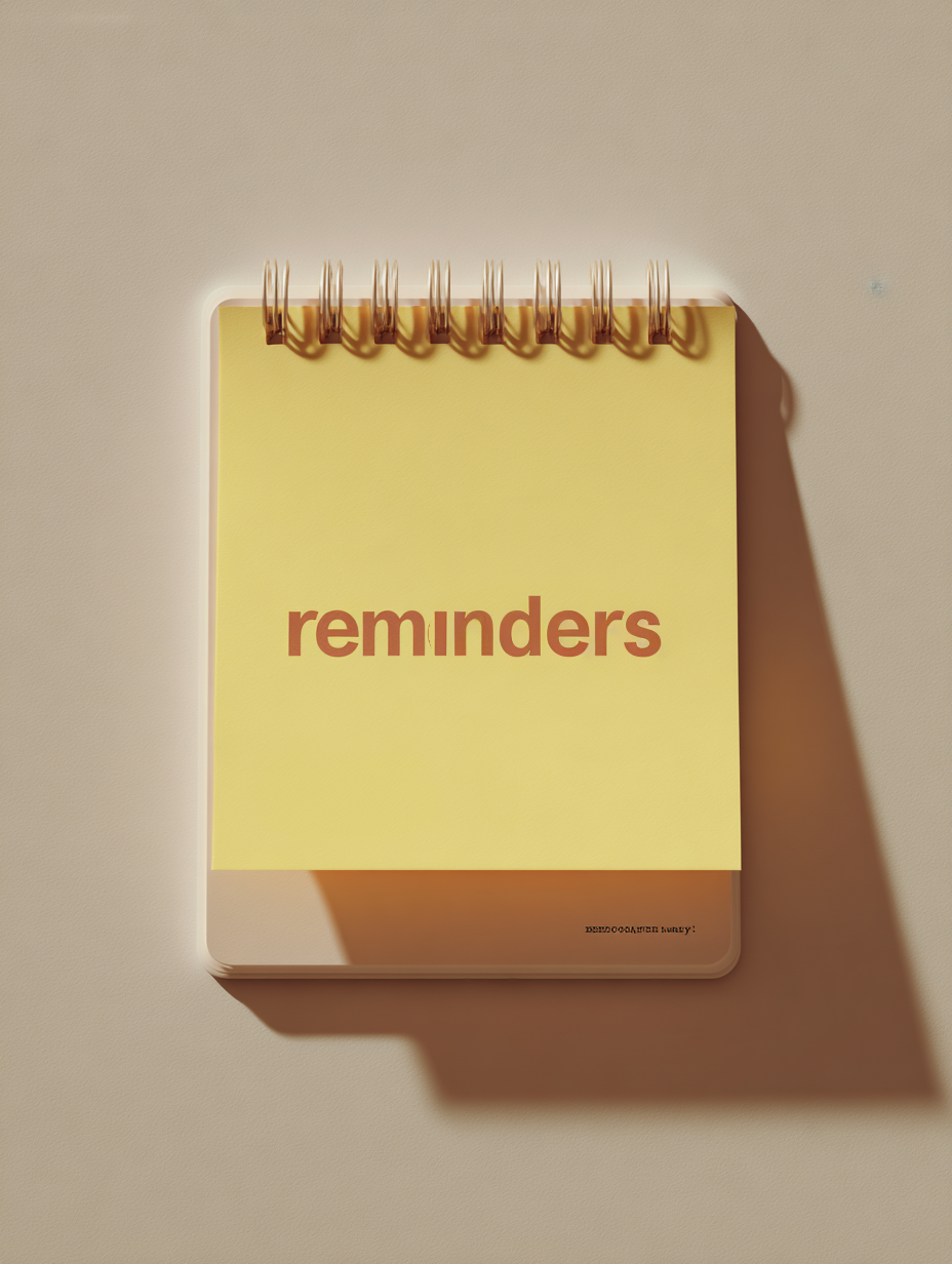 Yellow Reminder Notepad Photo on Lummi