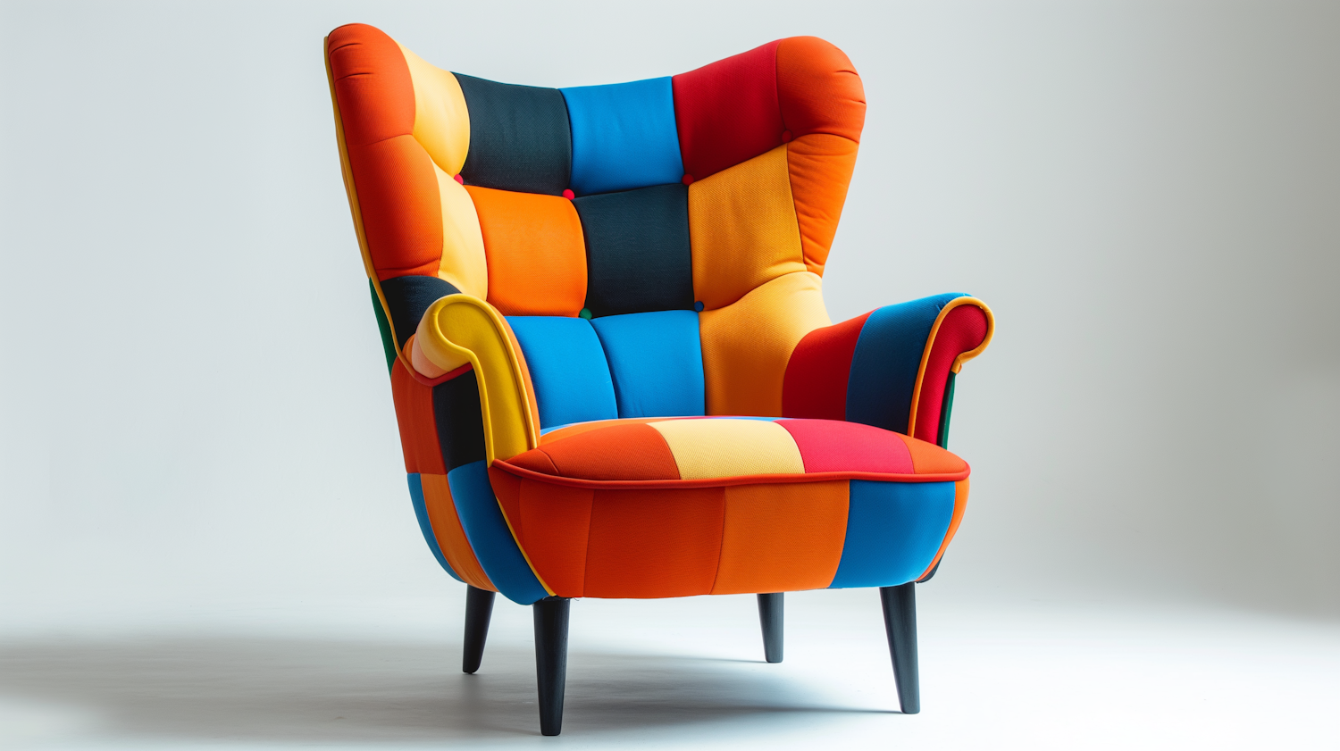 Lummi Photo - Vibrant Patchwork Armchair