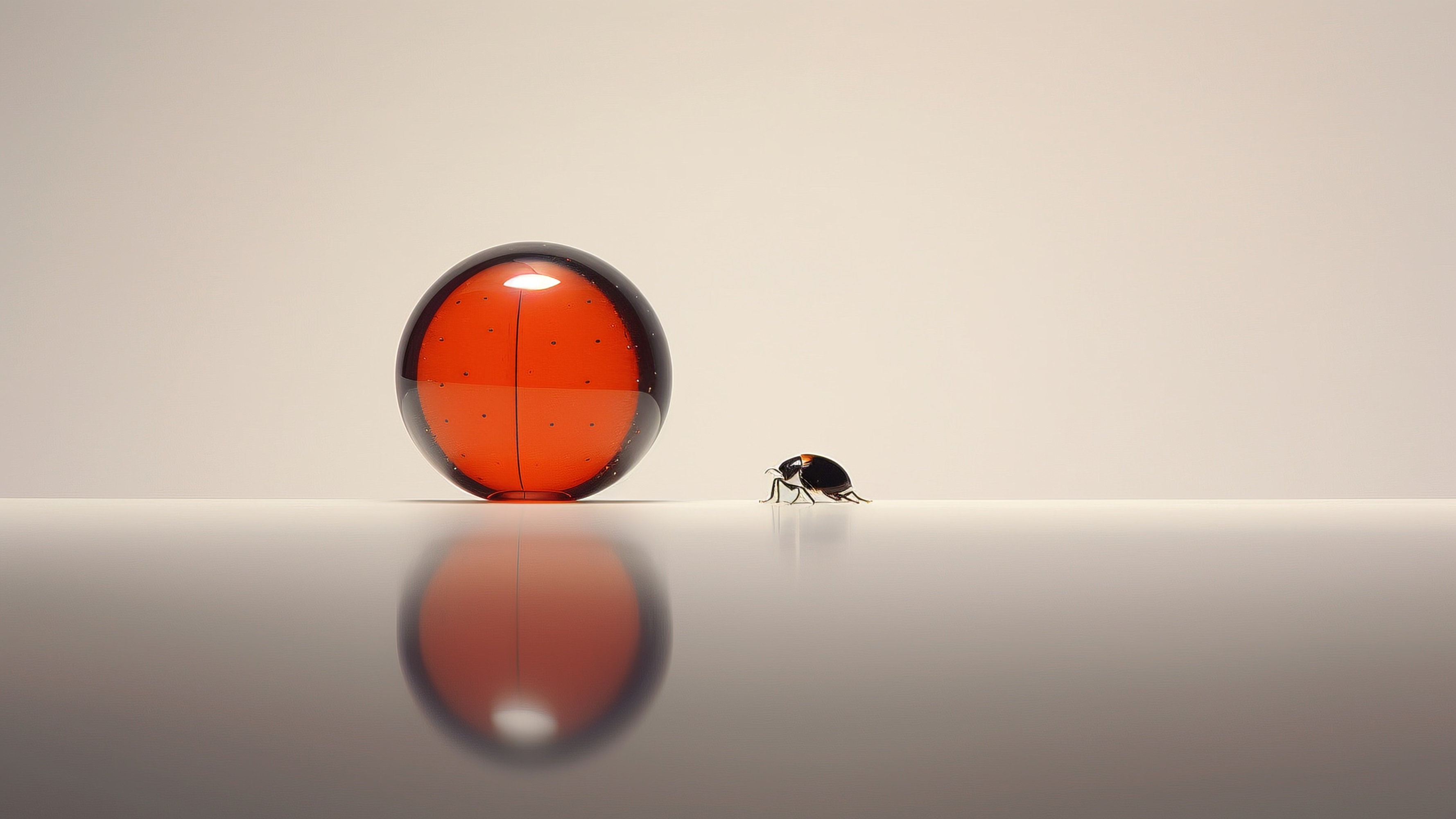 Surreal Sphere and Beetle Photo on Lummi