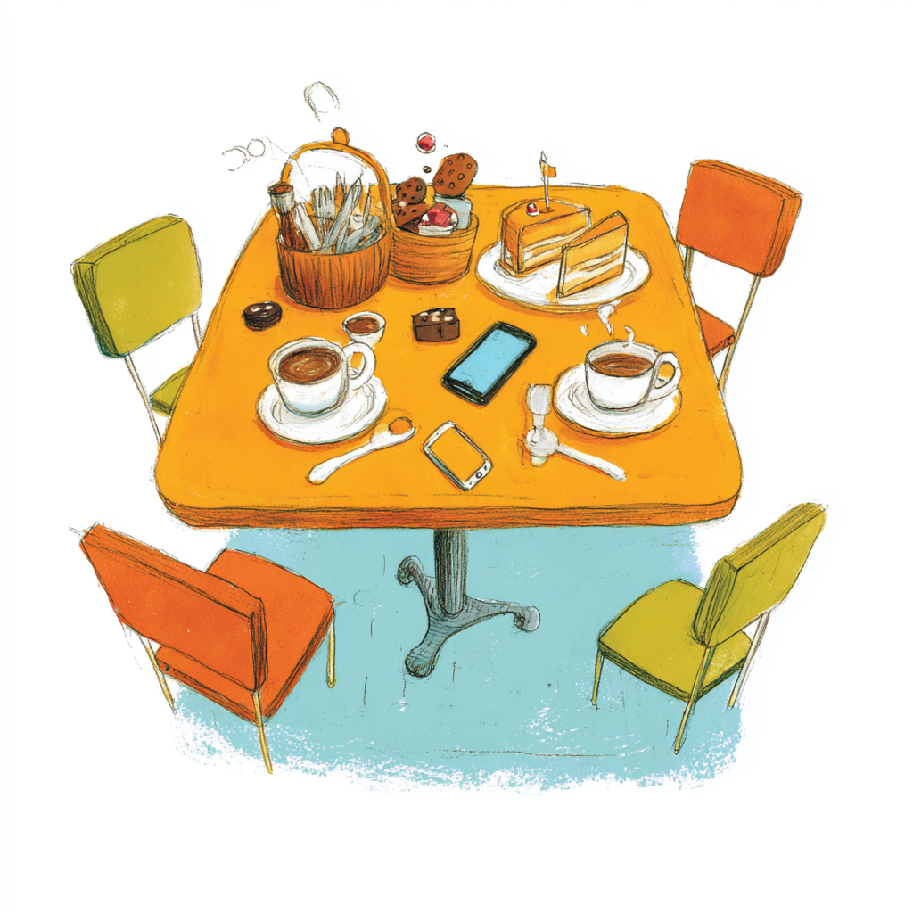 Colorful Table Setting Illustration on Lummi