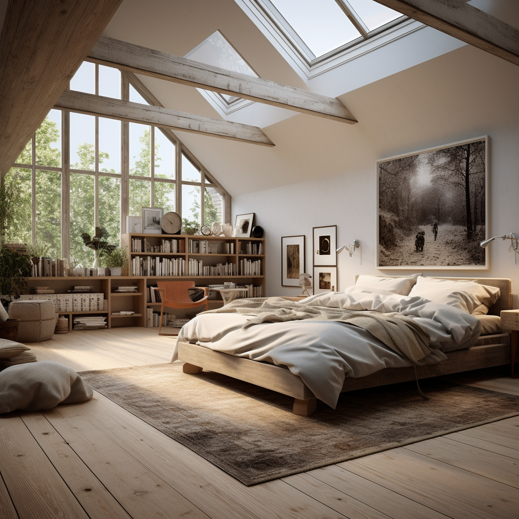 Serenity Loft - Cozy Attic Bedroom with Rustic Charm Photo on Lummi
