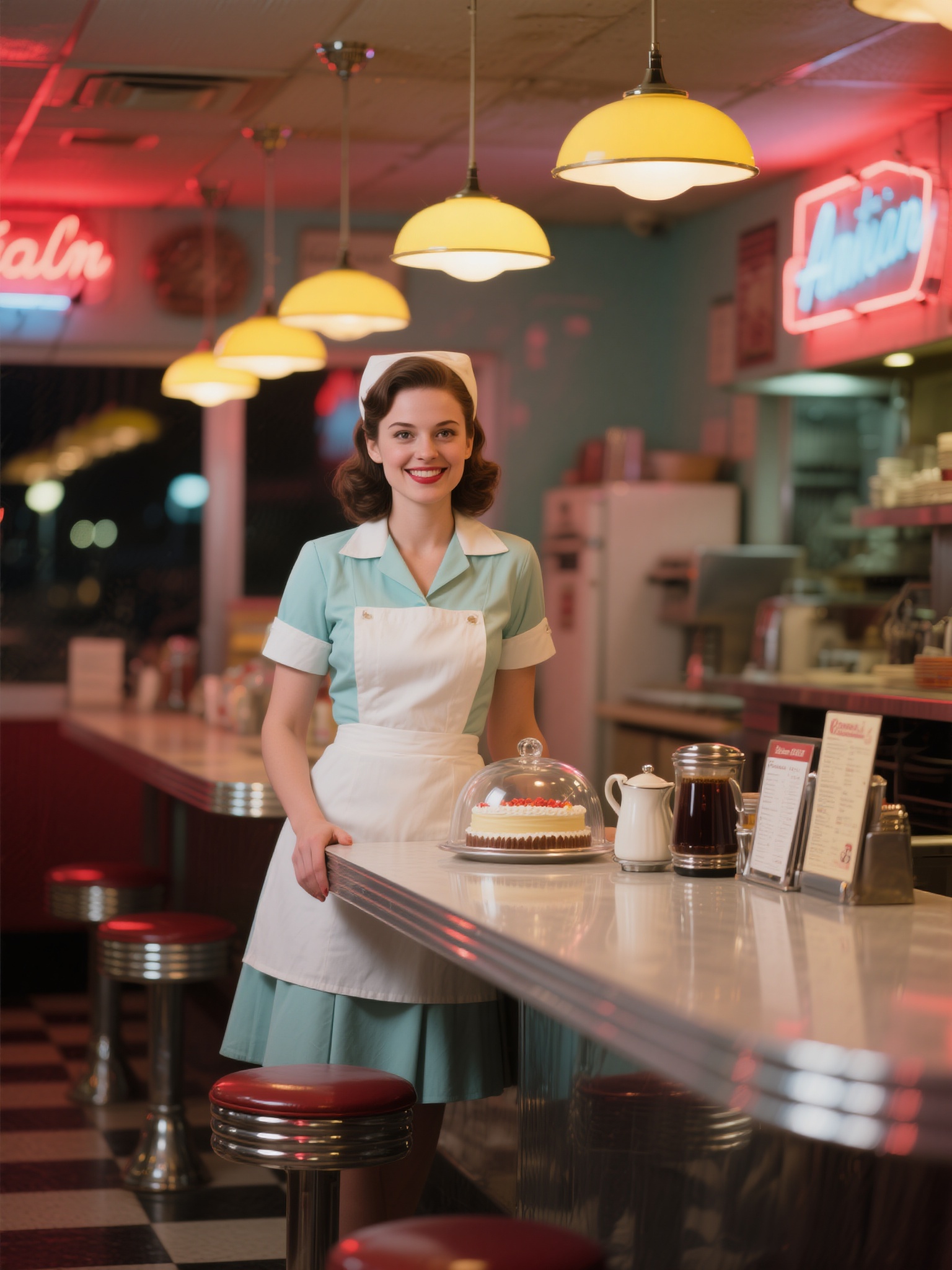 Retro Diner Waitress Photo on Lummi