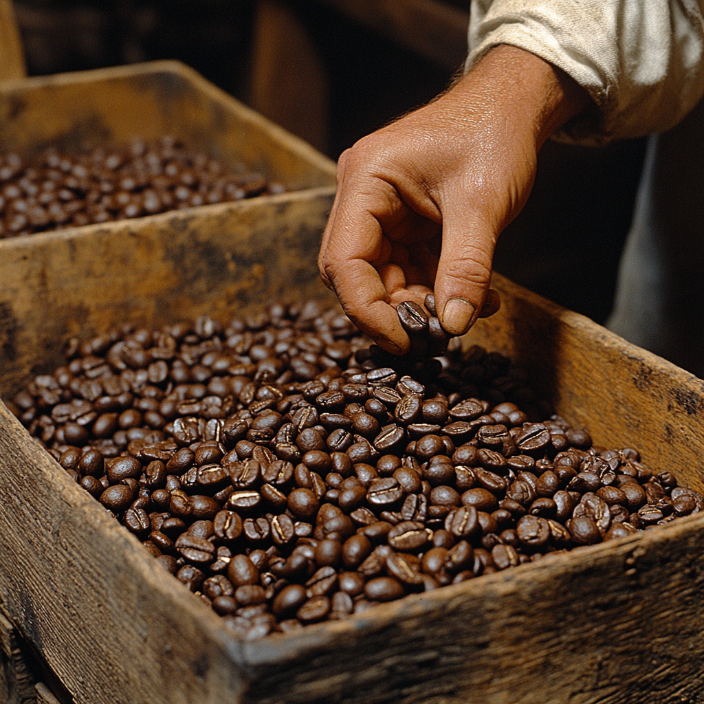 Hand Picking Coffee Beans Photo on Lummi