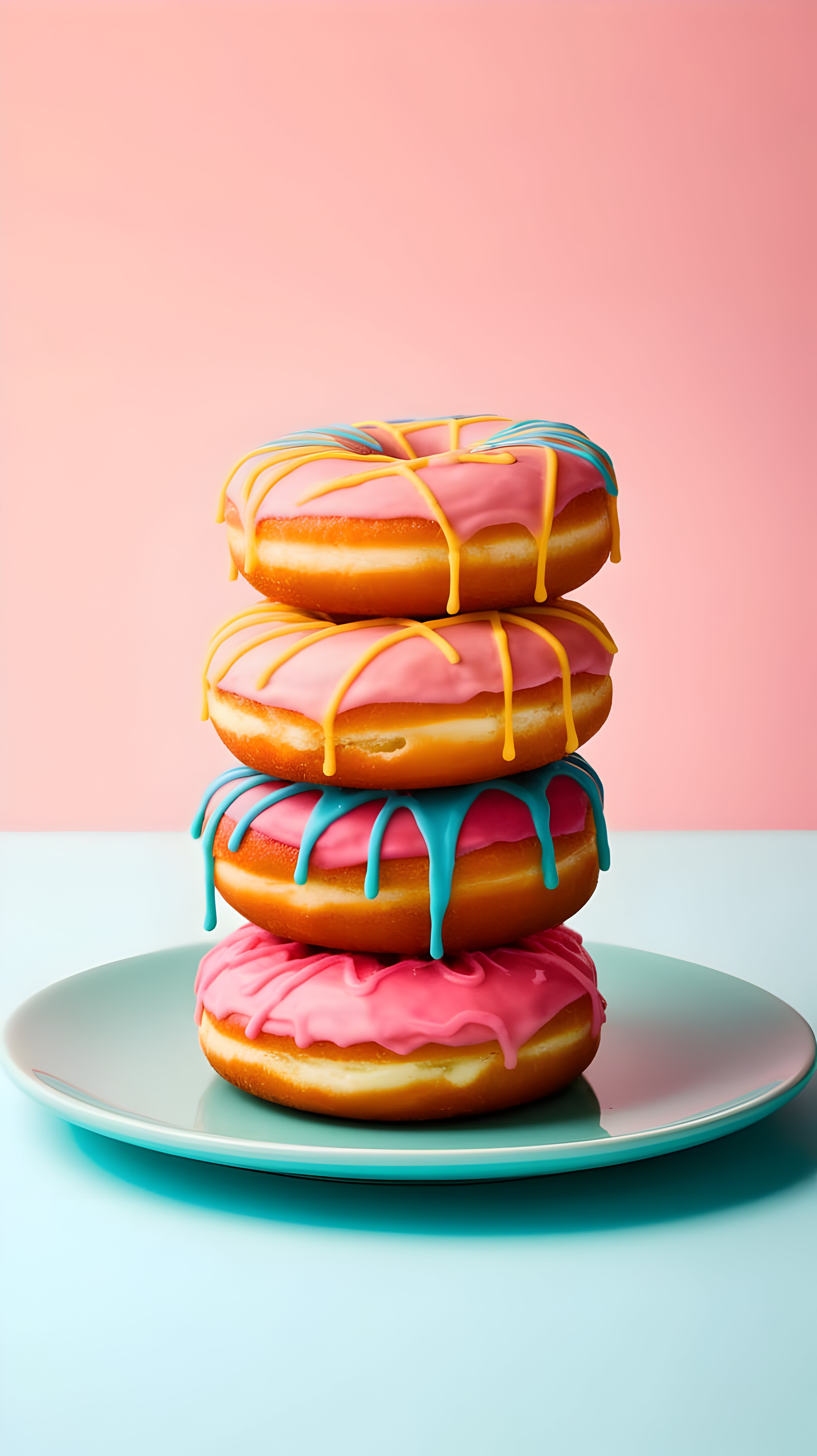 Colorful Donuts Stack Photo on Lummi