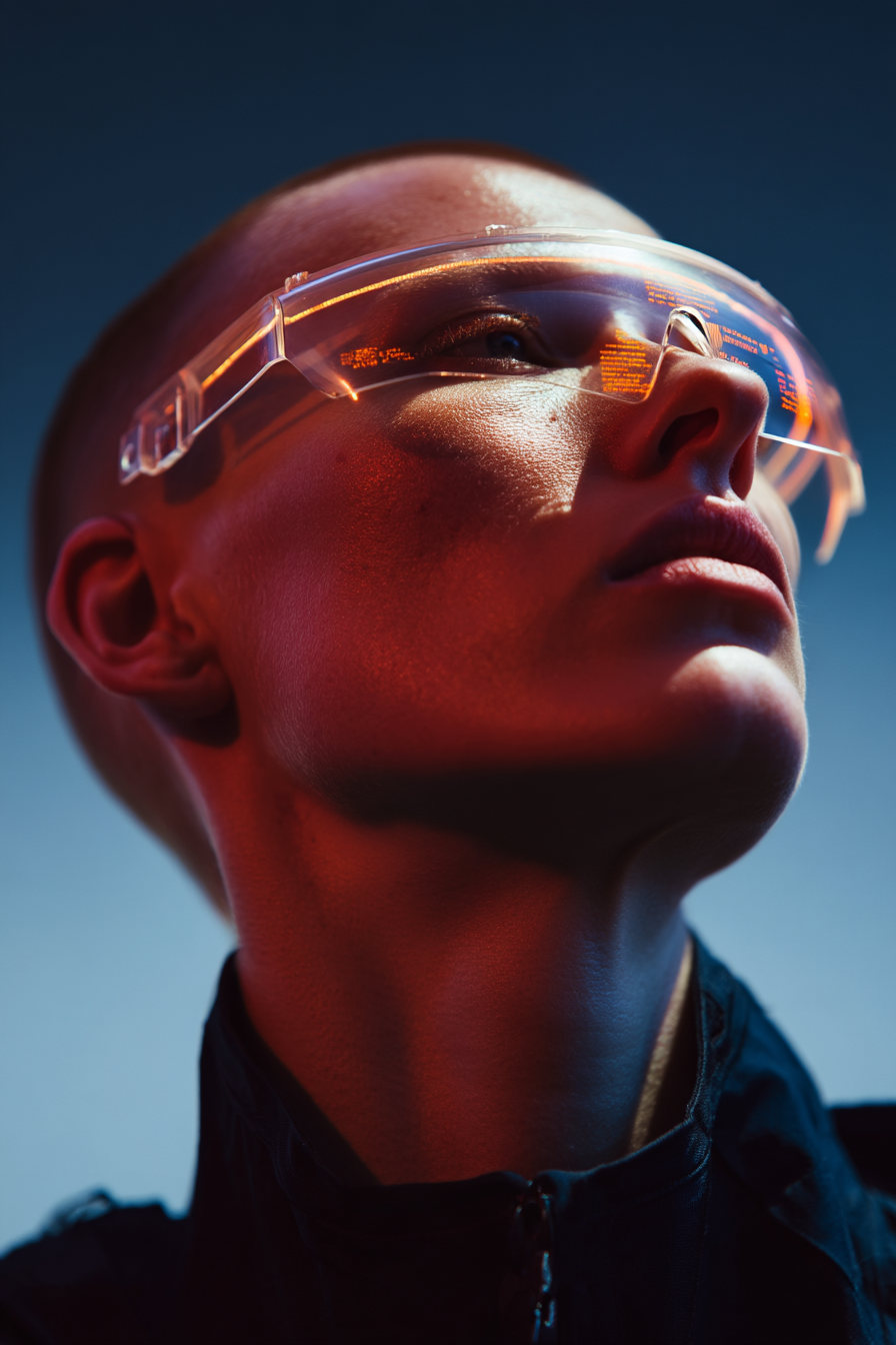 Futuristic Portrait Photo on Lummi
