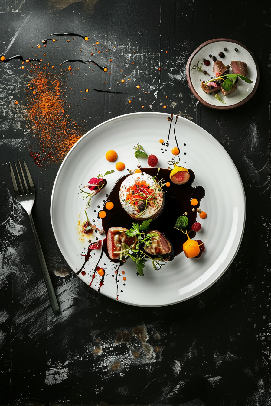 Gourmet Dish Presentation Photo on Lummi