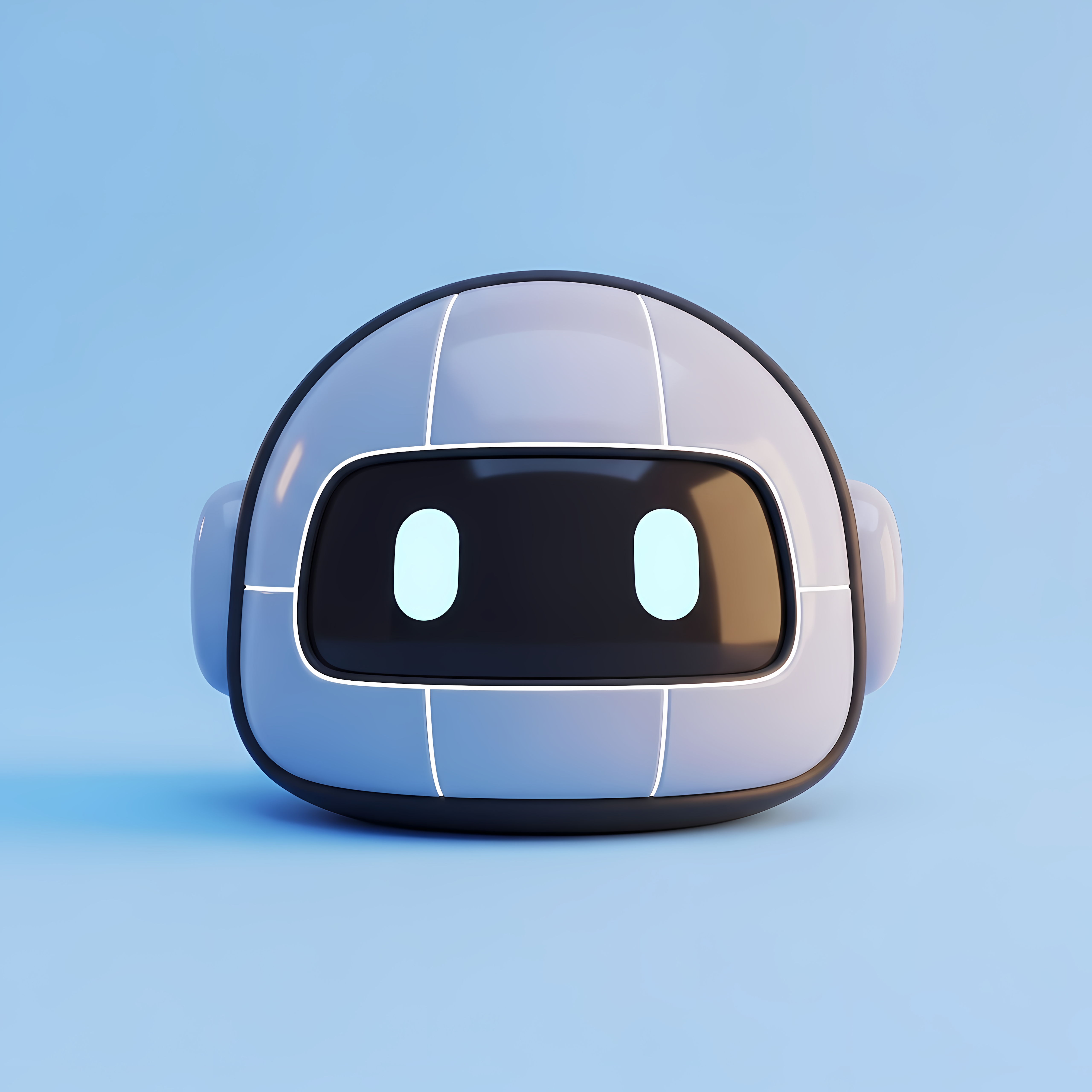 Friendly Robot Head 3D Image on Lummi