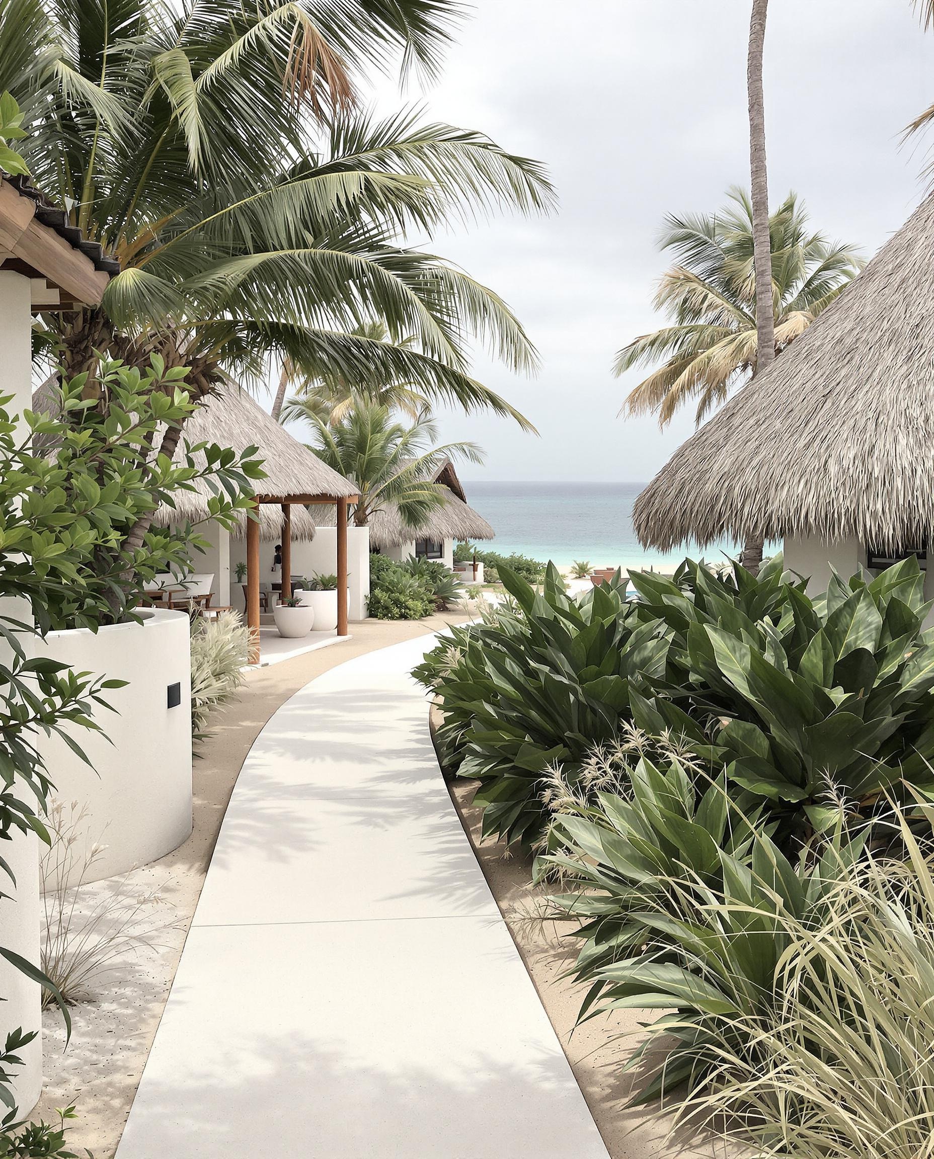 Tropical Resort Pathway Photo on Lummi