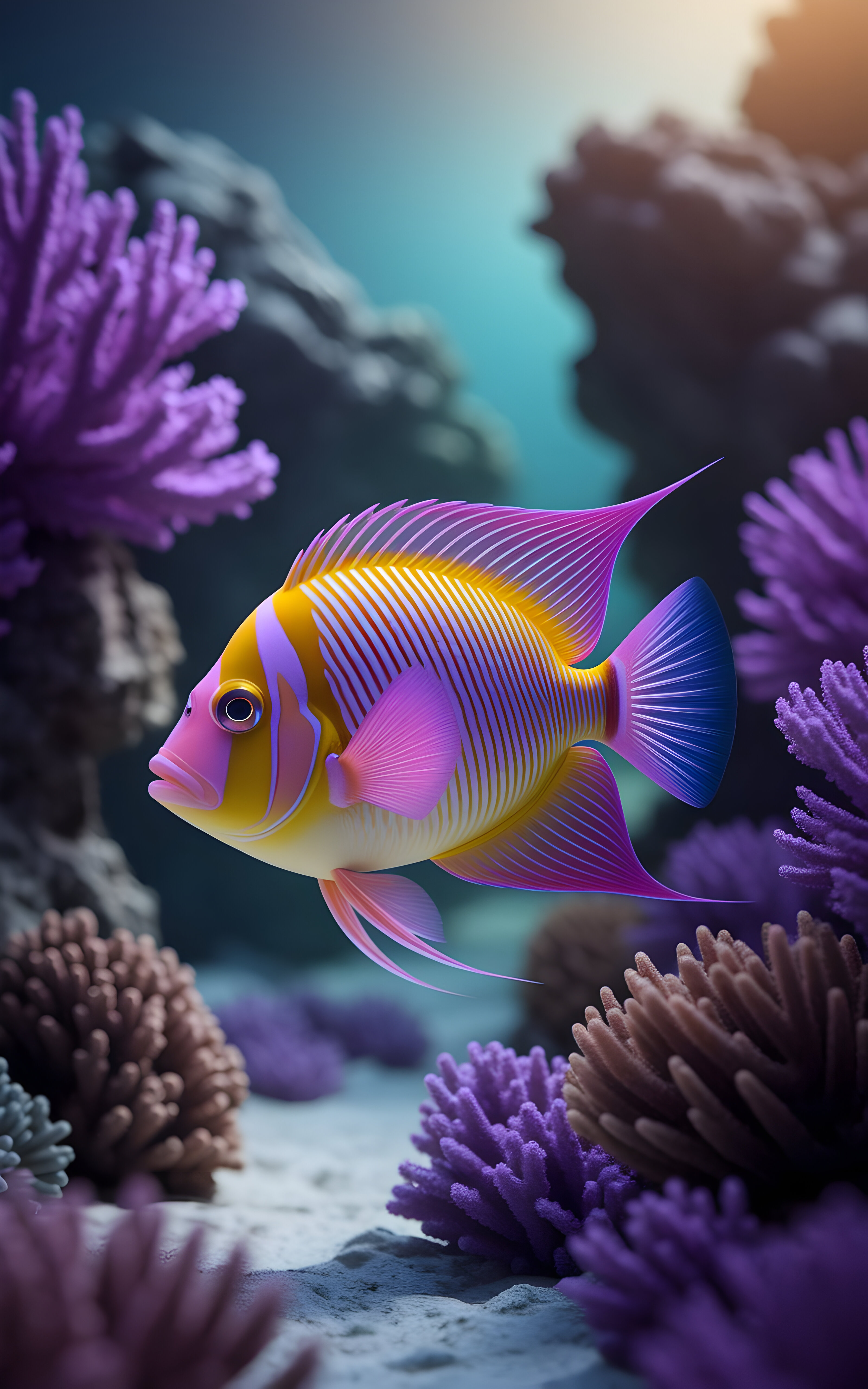 Tropical Fish Scene Photo on Lummi