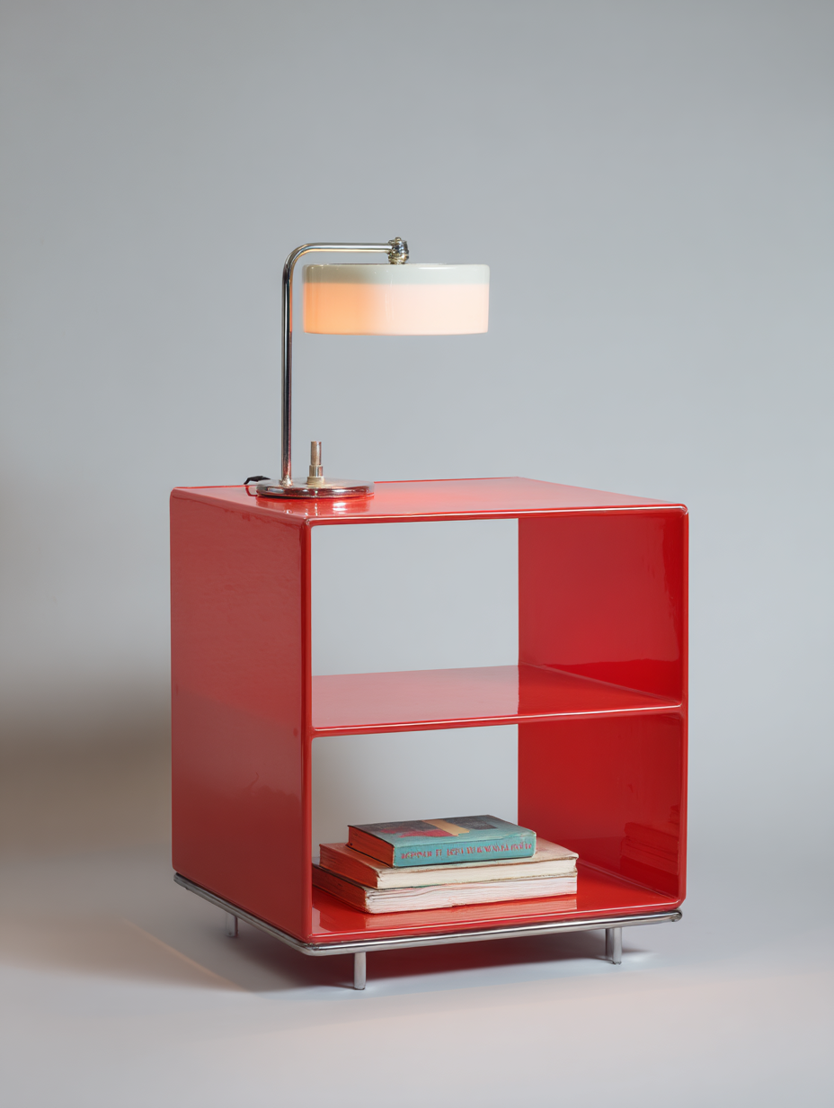 Modern Red Side Table Photo on Lummi