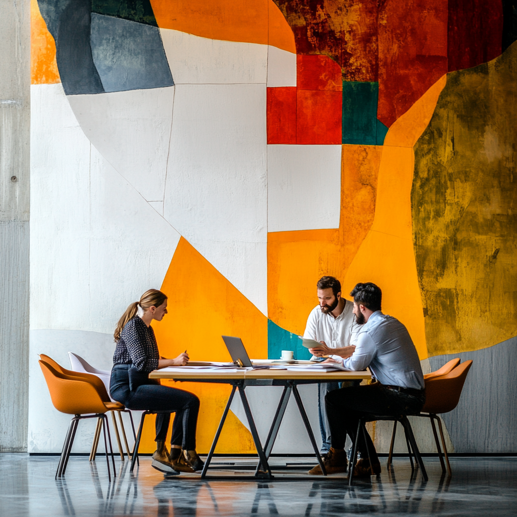 Office Collaboration Scene Photo on Lummi