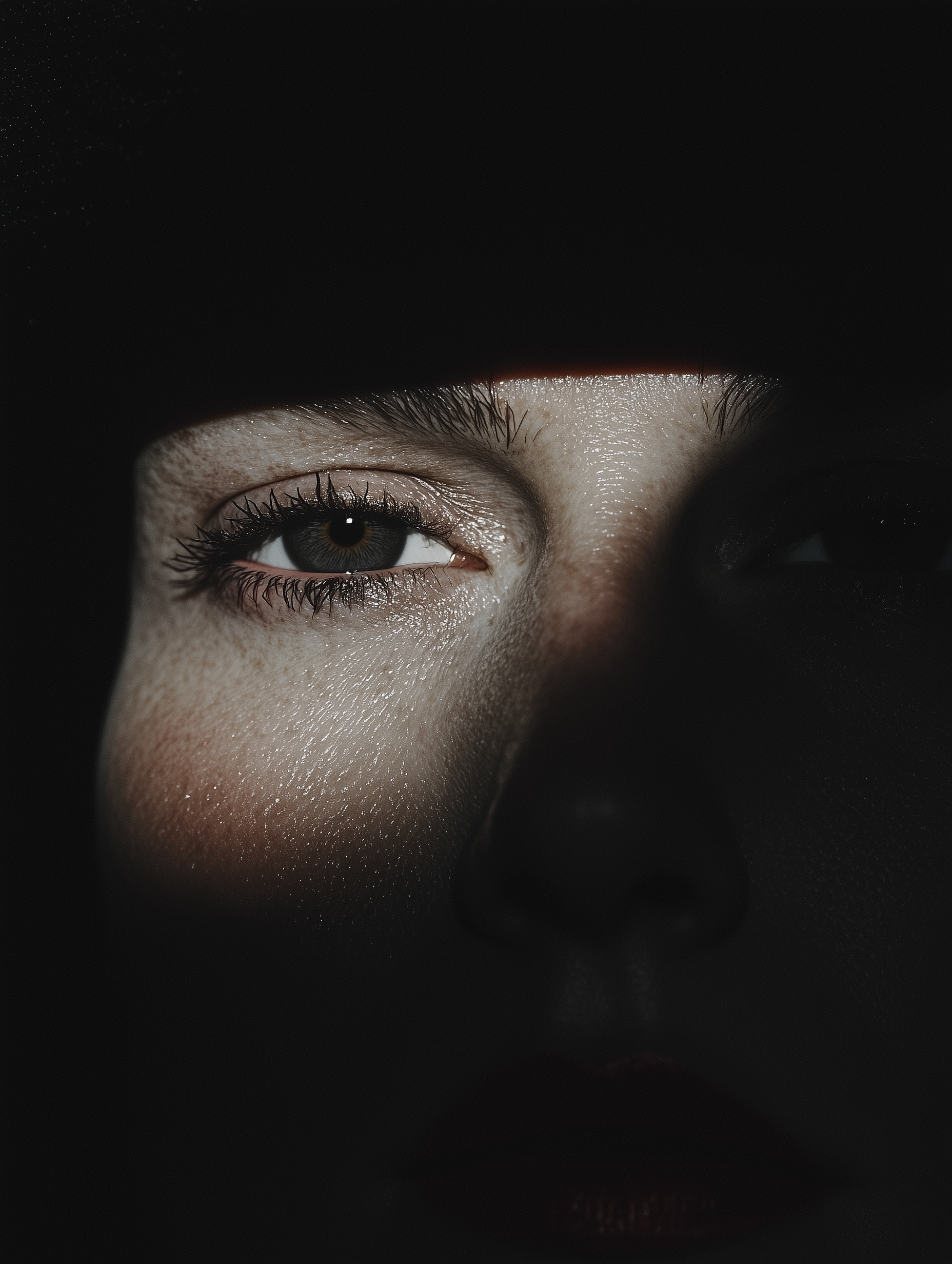 Dramatic Eye Close-Up Photo on Lummi