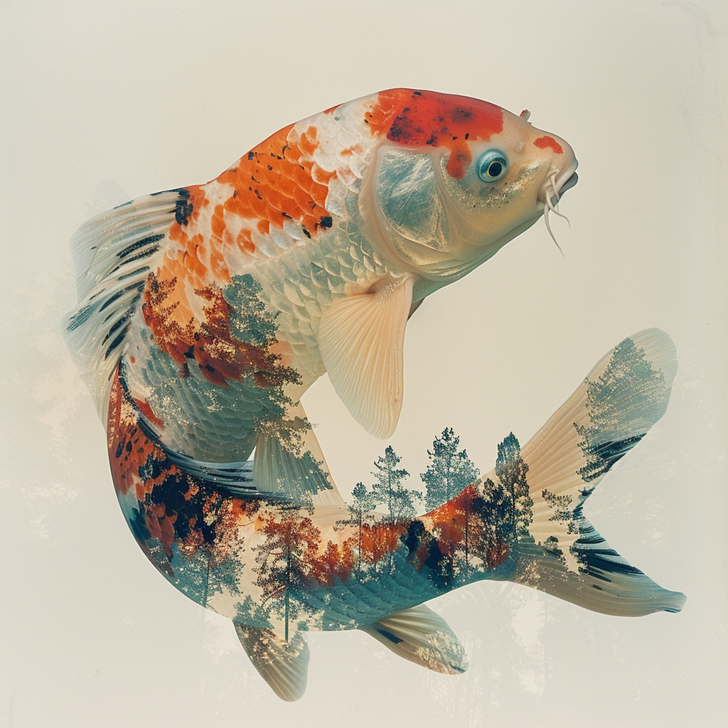 Lummi Photo - Forest Fish Fusion