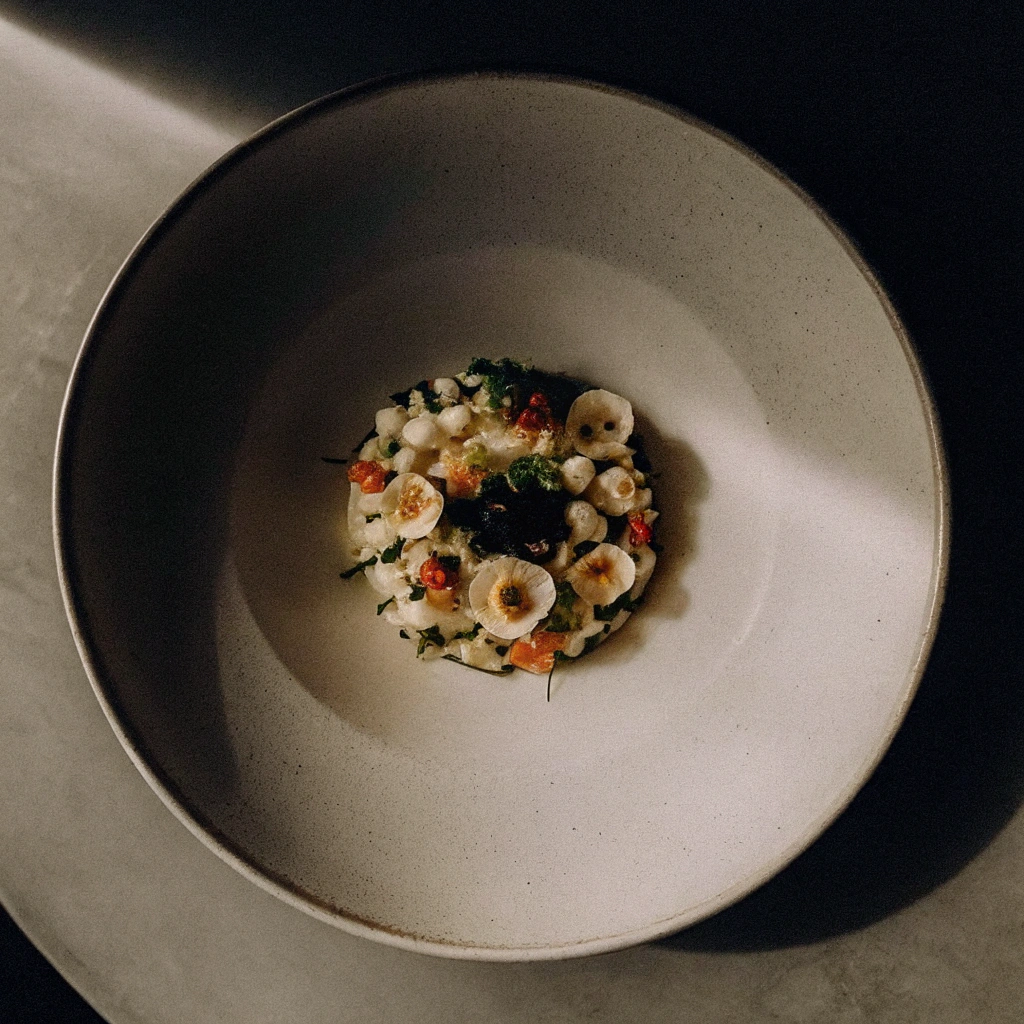 Artistic Fine Dining Dish Photo on Lummi