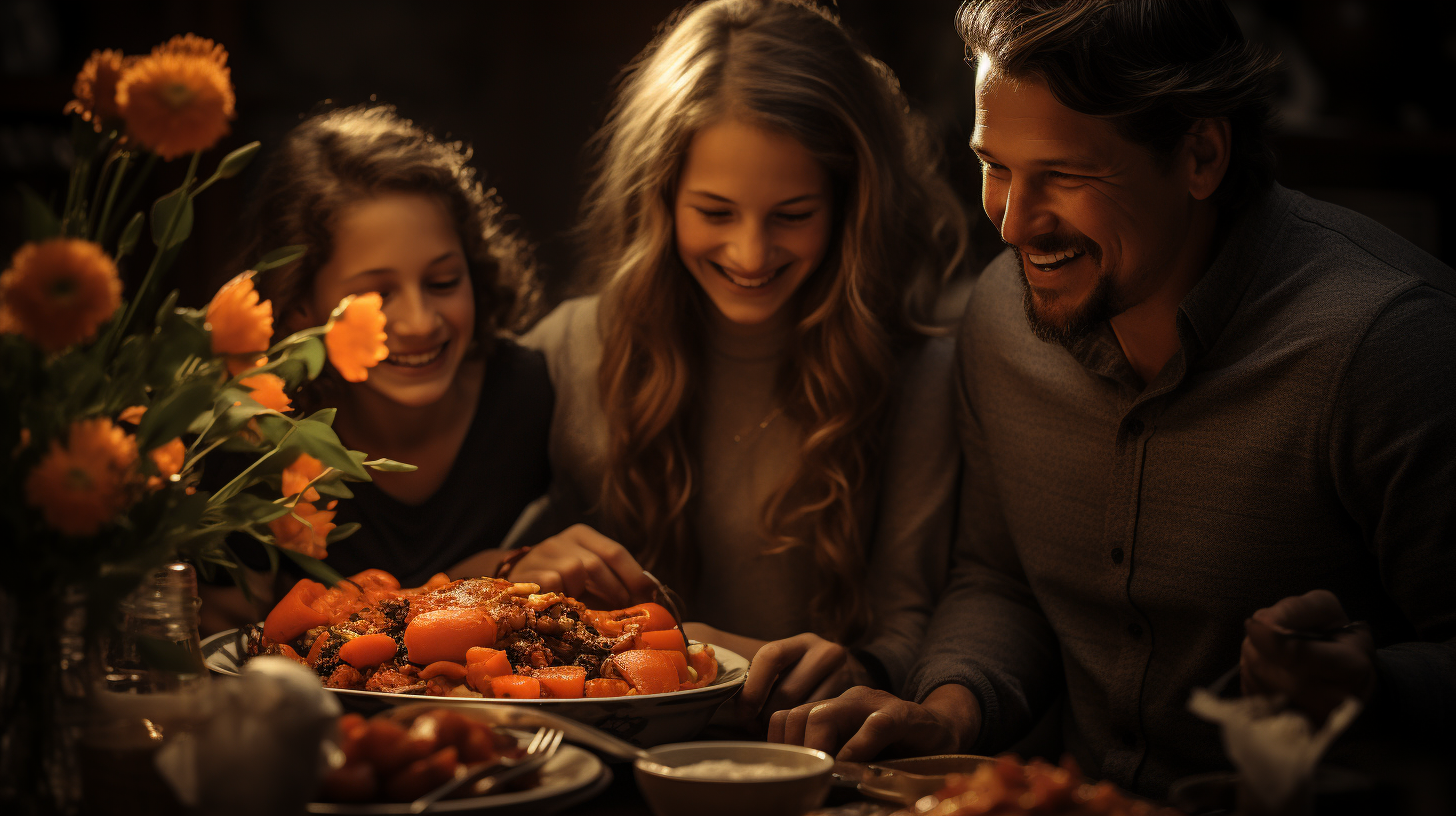 Family Dinner Bliss Photo on Lummi