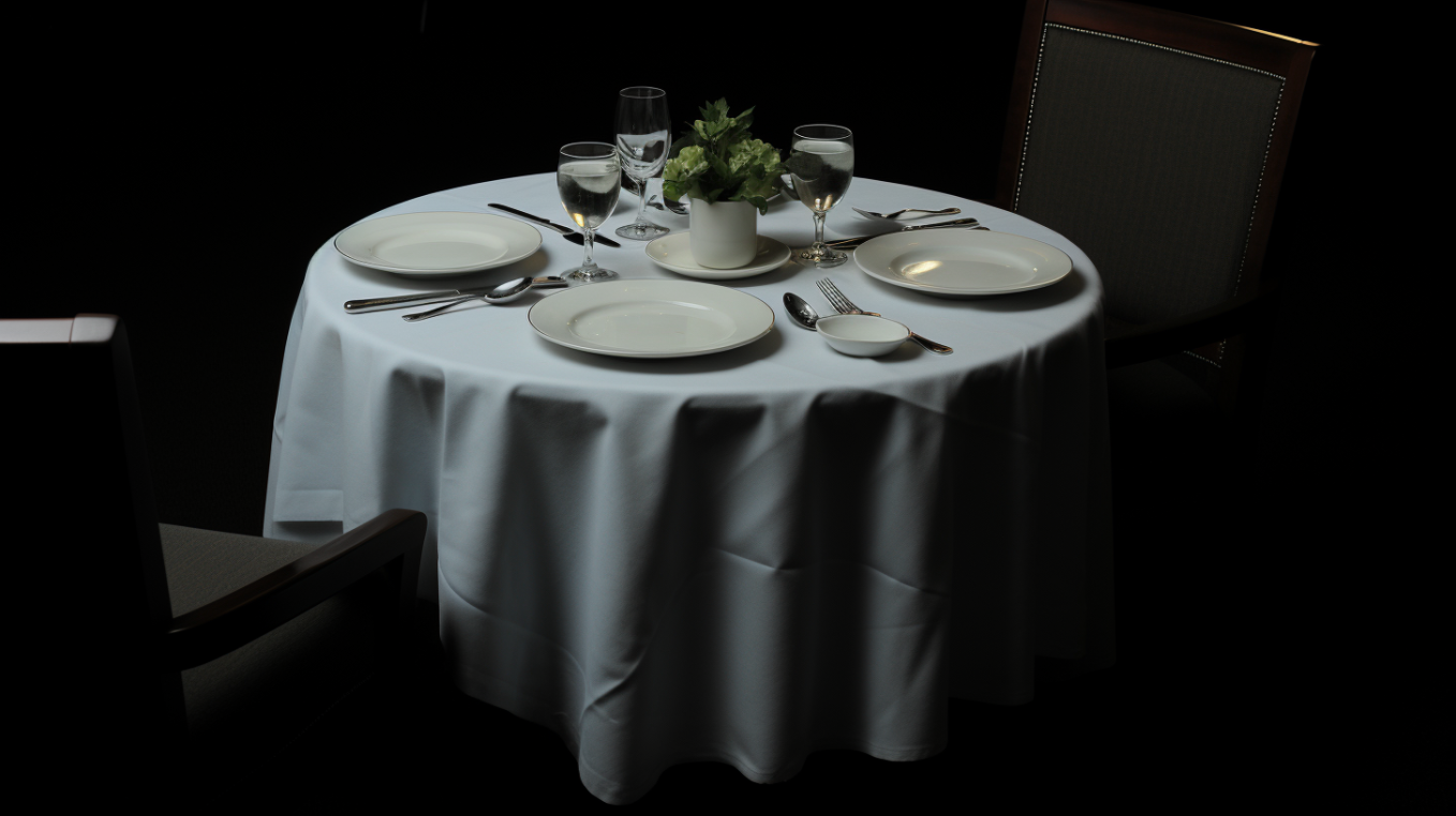 Elegant Evening Dinner Setting Photo on Lummi