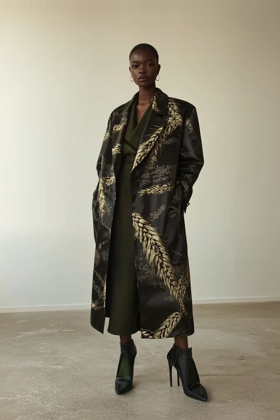 Stylish Portrait with Bold Coat Photo on Lummi