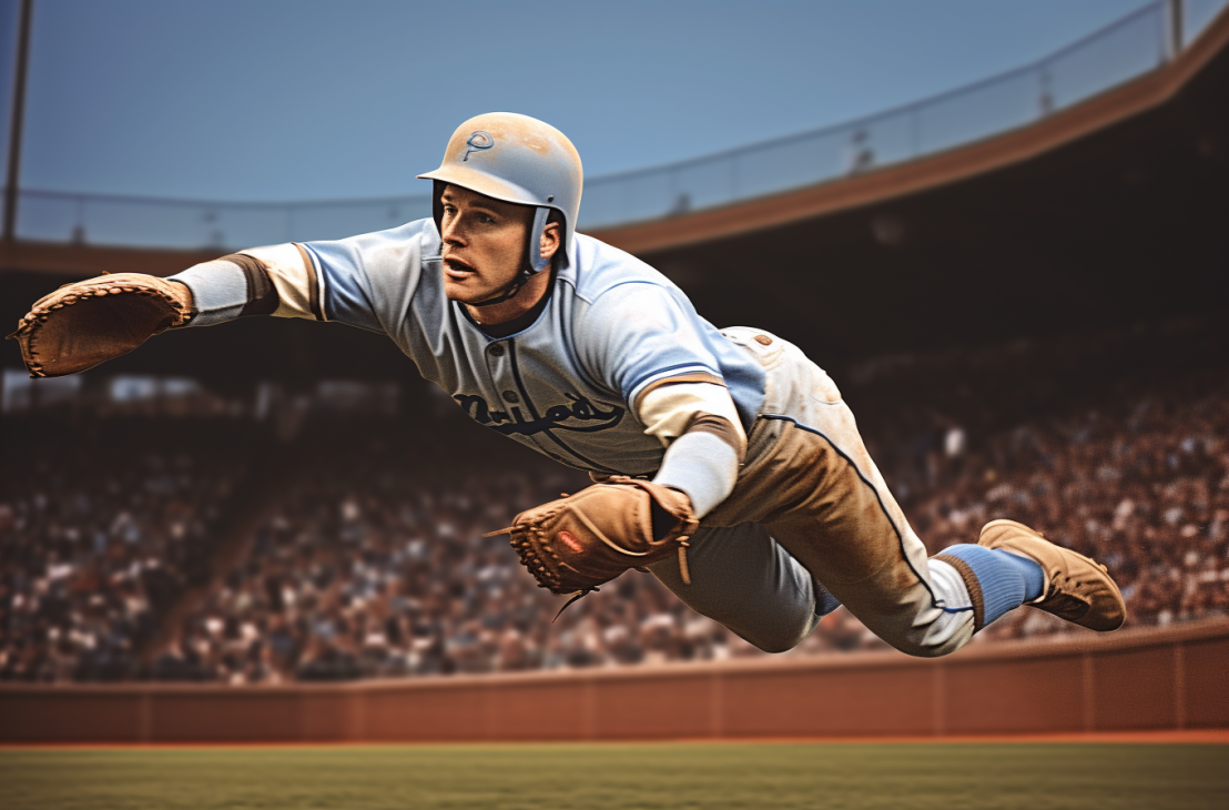 Phillies Player's Diving Catch Photo on Lummi