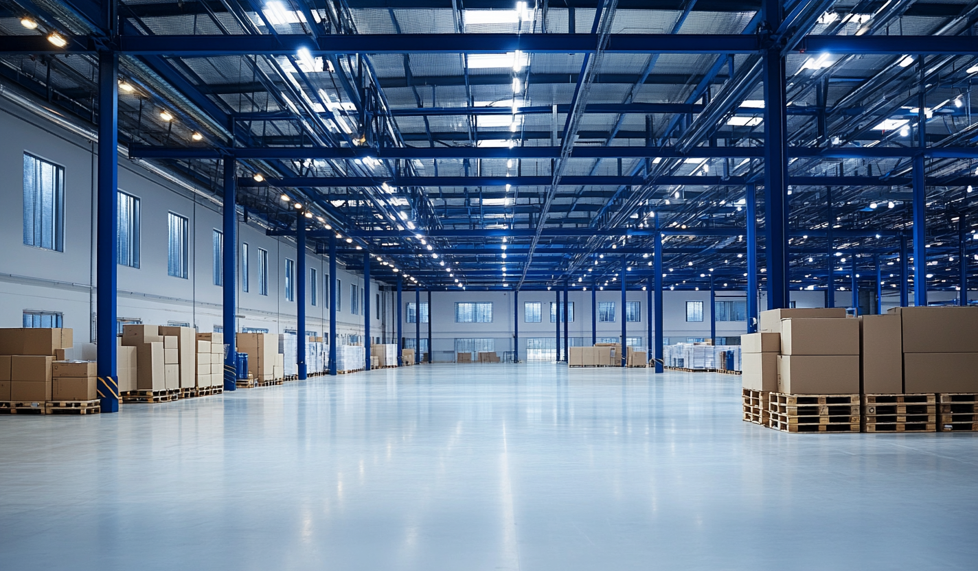 Well-lit Industrial Warehouse Photo on Lummi