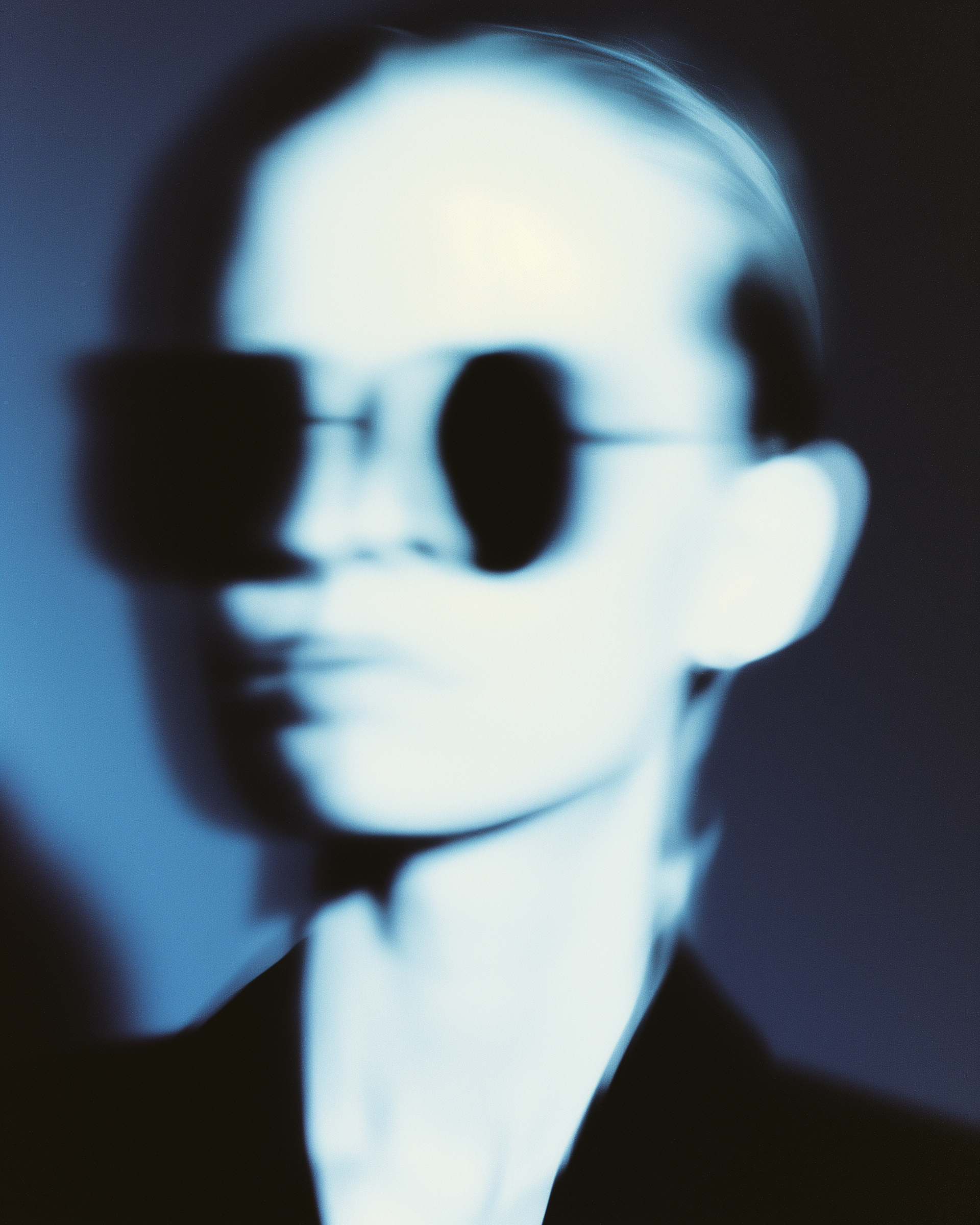 Abstract Blue Portrait Photo on Lummi
