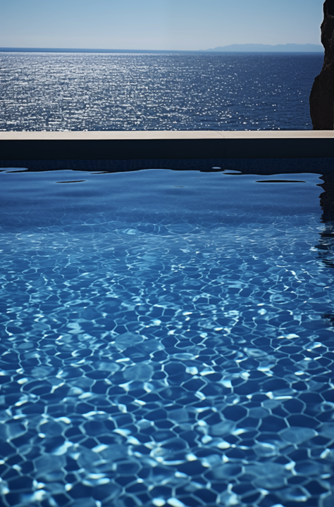 Serene Infinity Pool Overlooking the Ocean Photo on Lummi