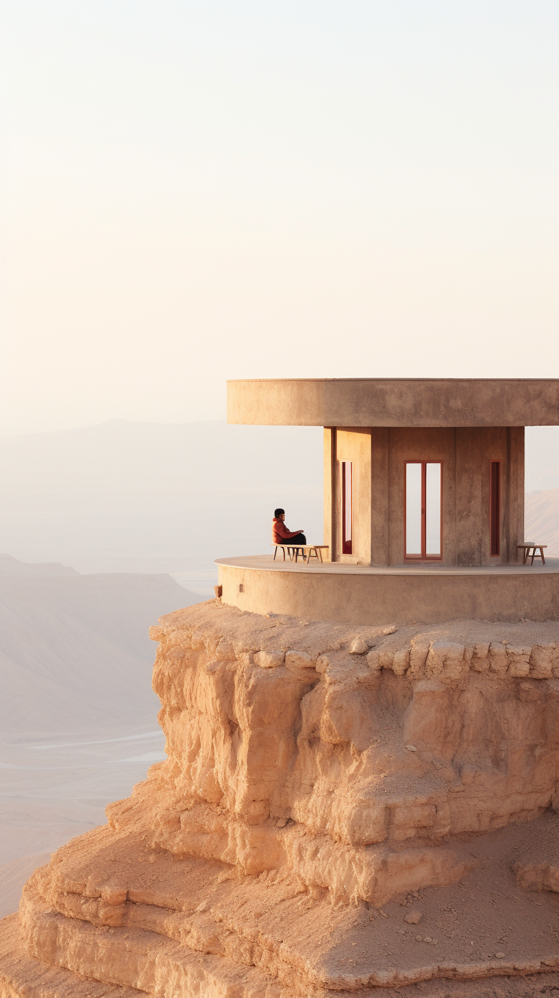 Desert Cliffside Tranquility Photo on Lummi