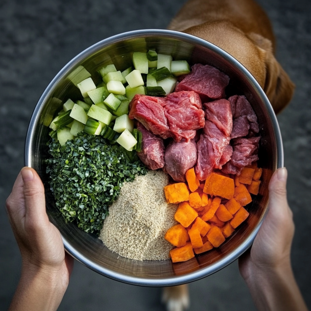 Nutritious Pet Meal Preparation Photo on Lummi