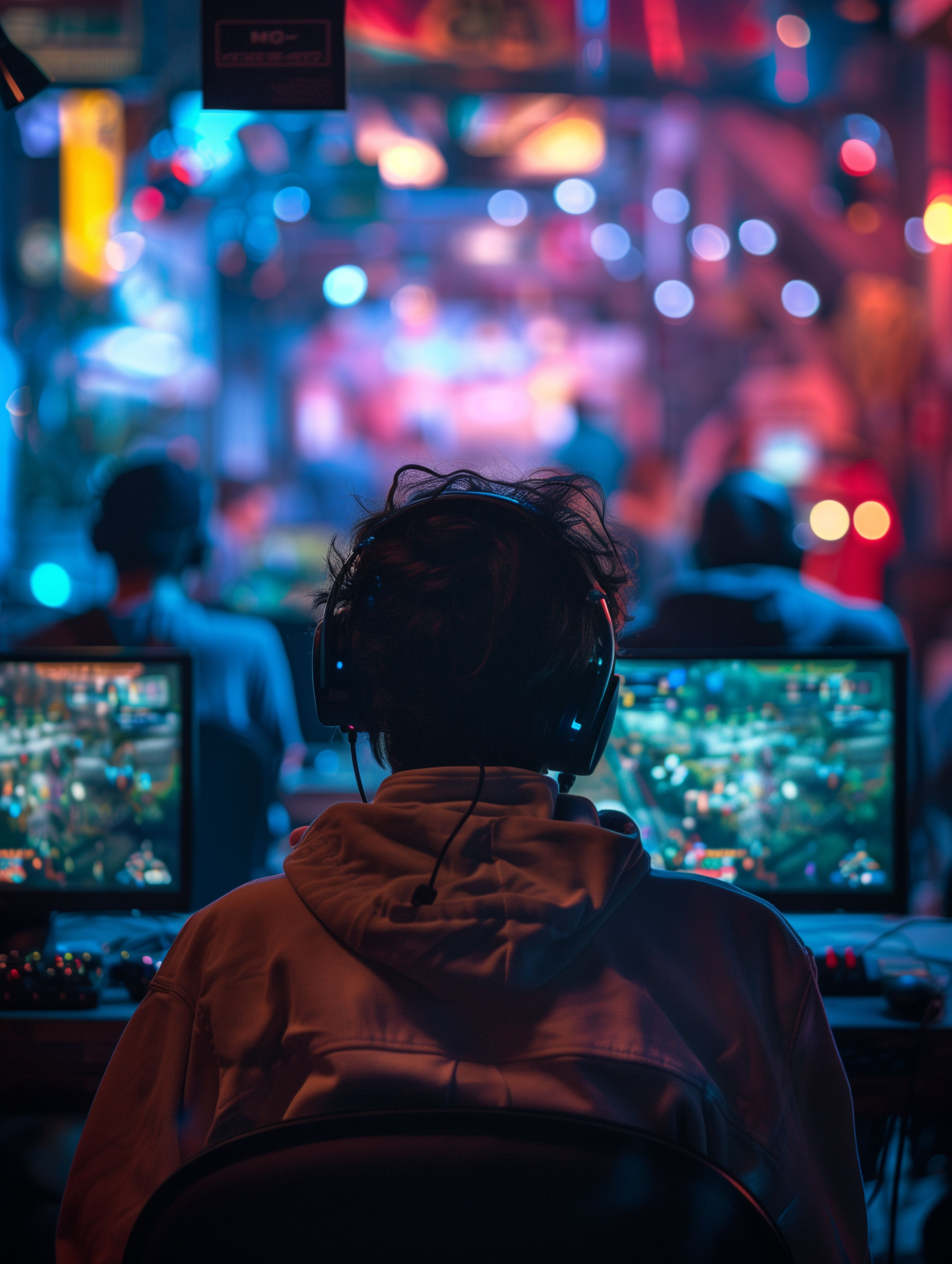 Arcade Gamer in Action Photo on Lummi