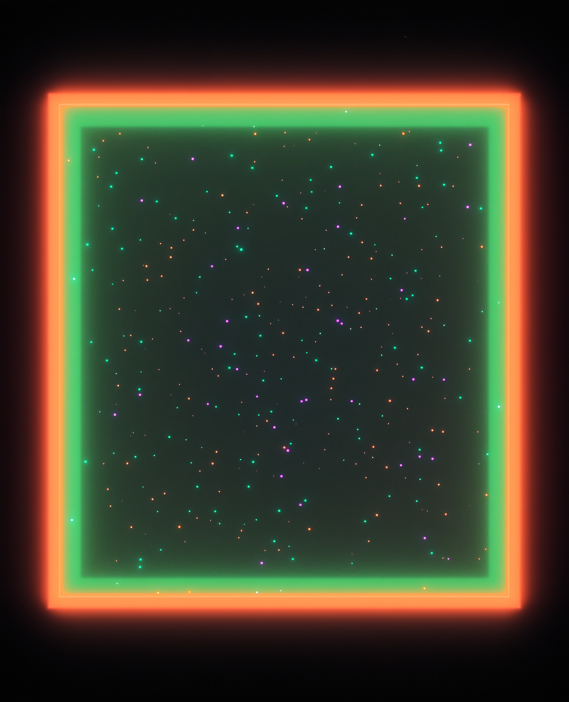 Neon Cosmic Frame Illustration on Lummi