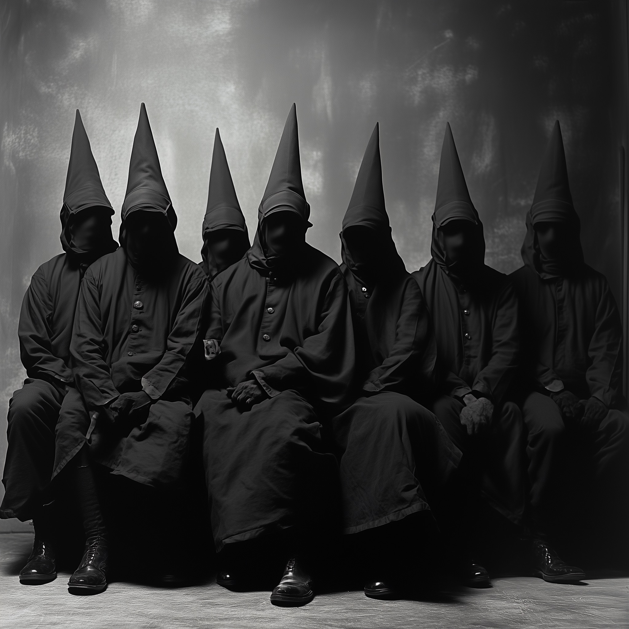 Mysterious Hooded Group Photo on Lummi