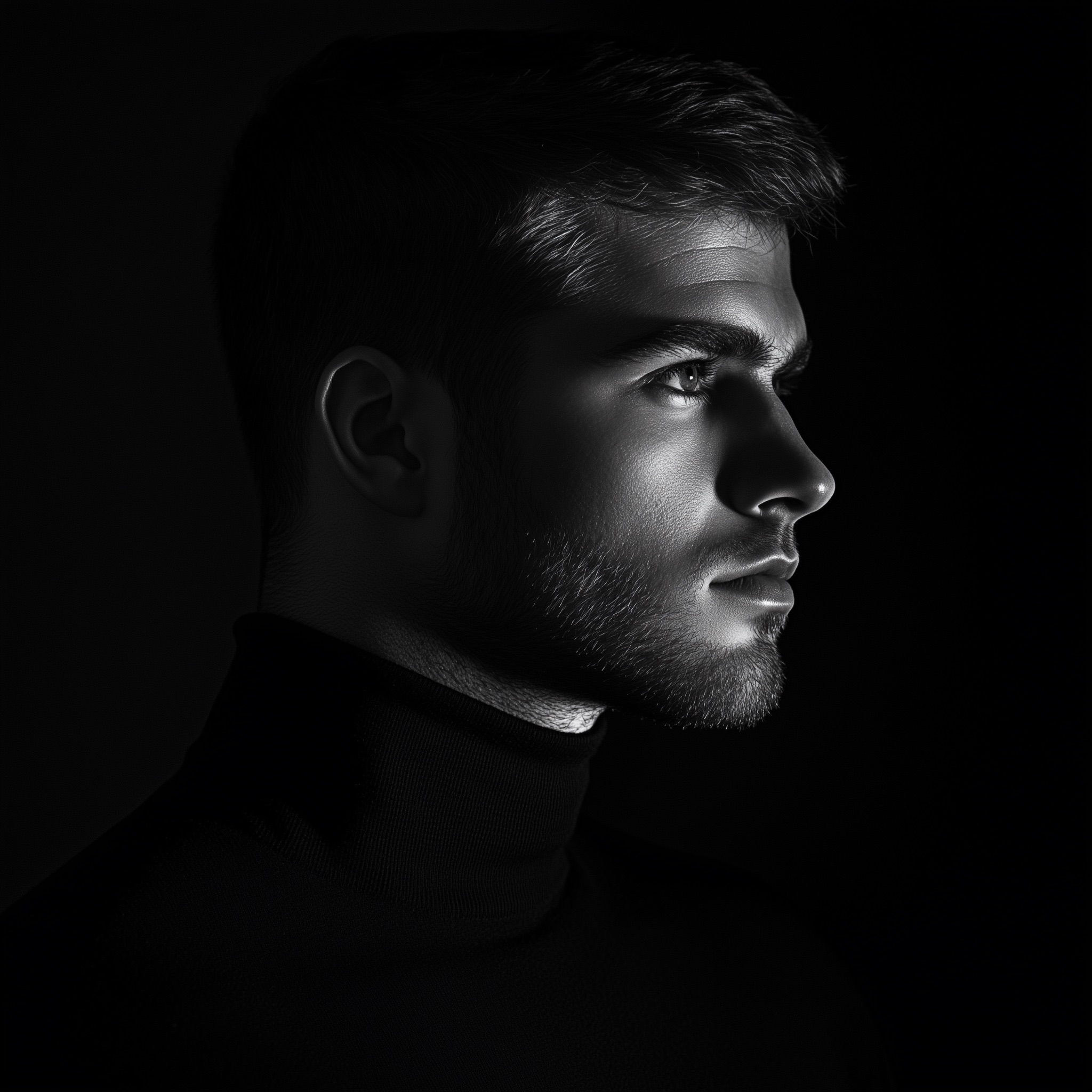 Dramatic Male Portrait Photo on Lummi