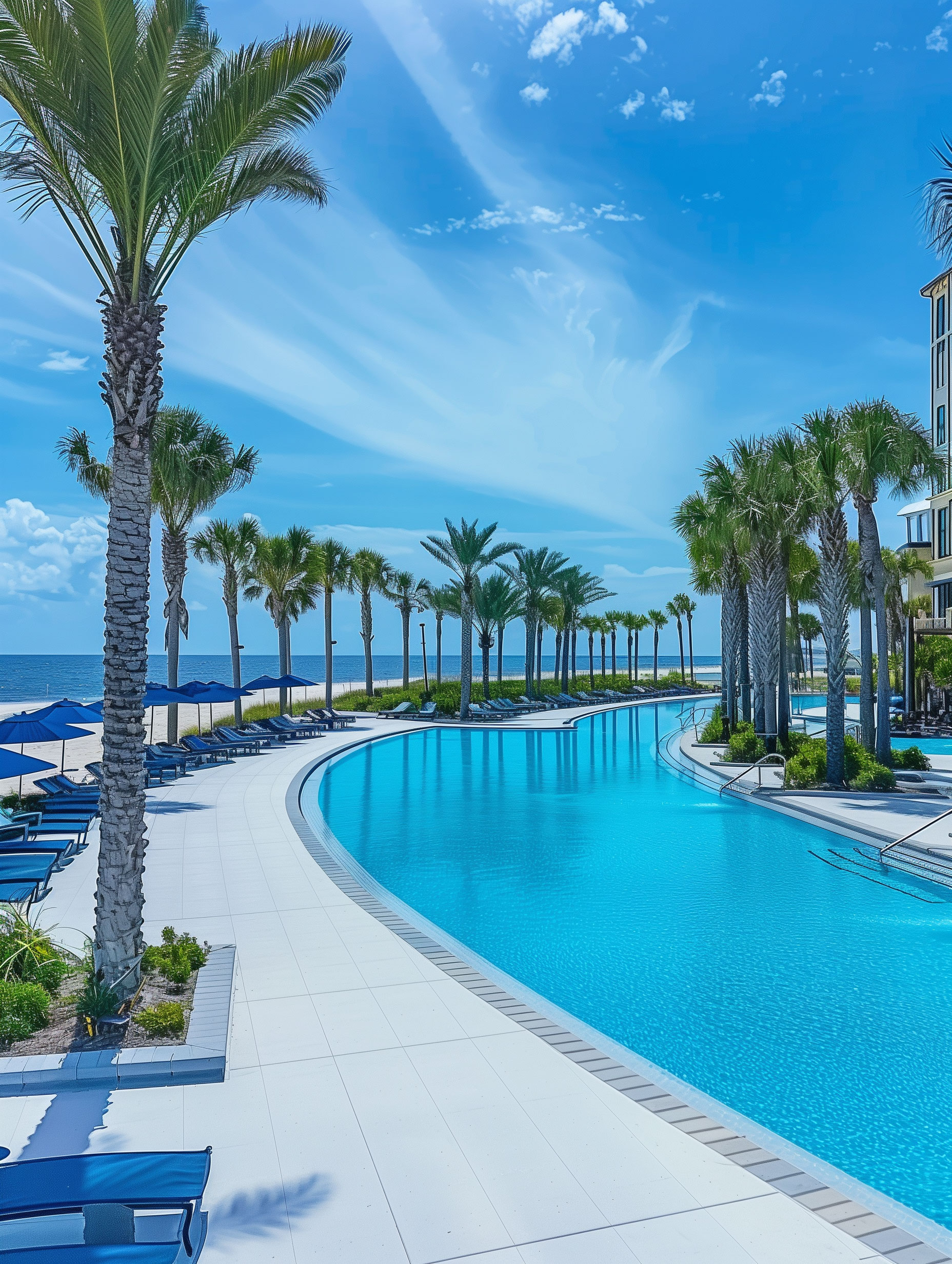 Luxurious Poolside Relaxation at an Upscale Resort Photo on Lummi