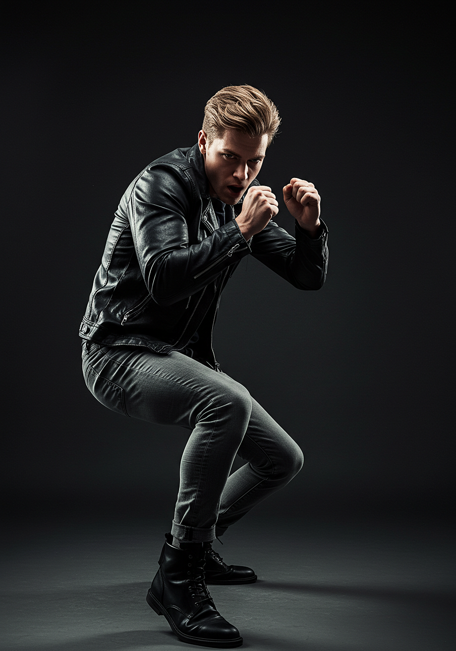 Dynamic Fighting Stance Photo on Lummi