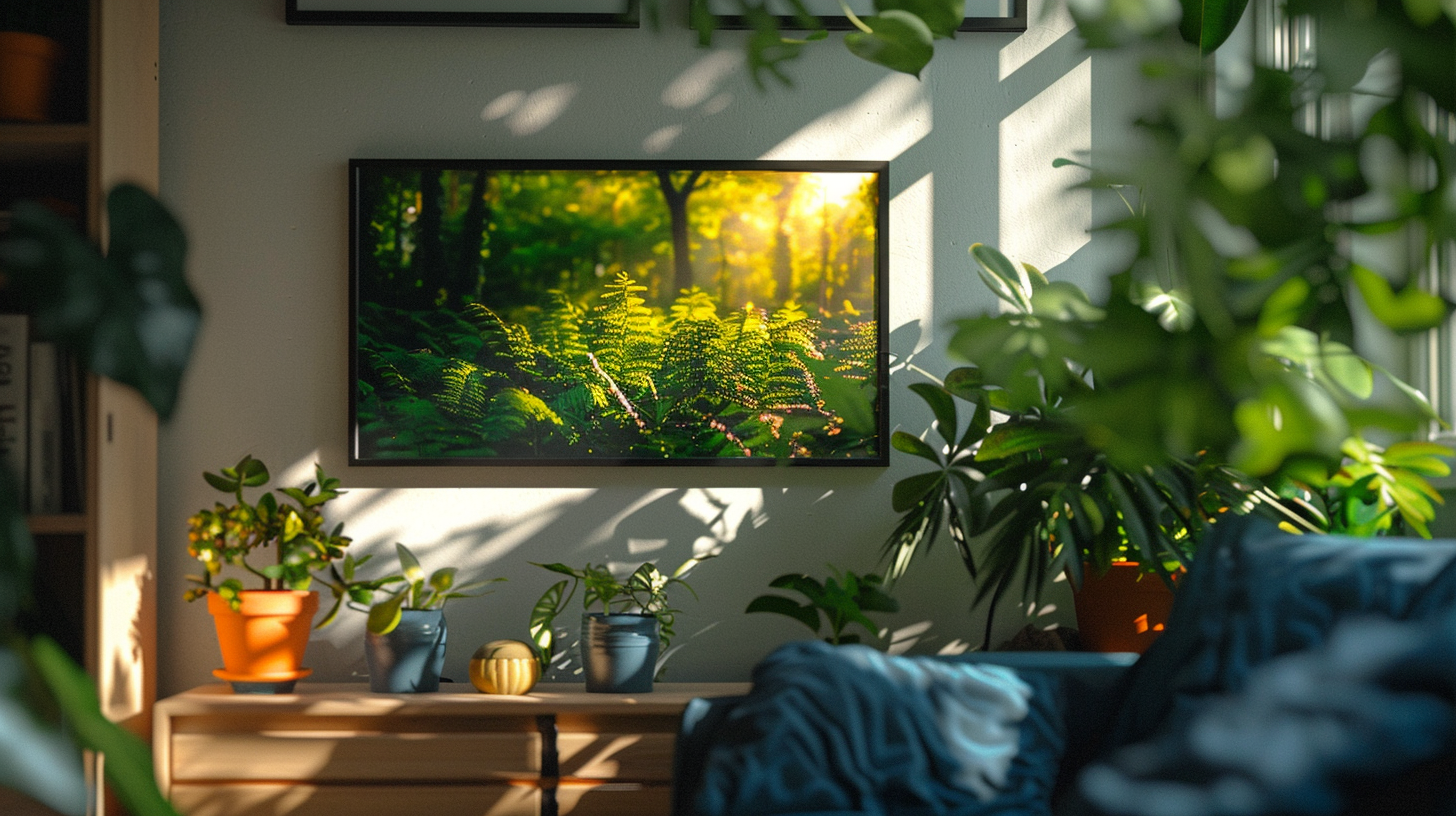Tranquil Indoor Forest Scene Photo on Lummi