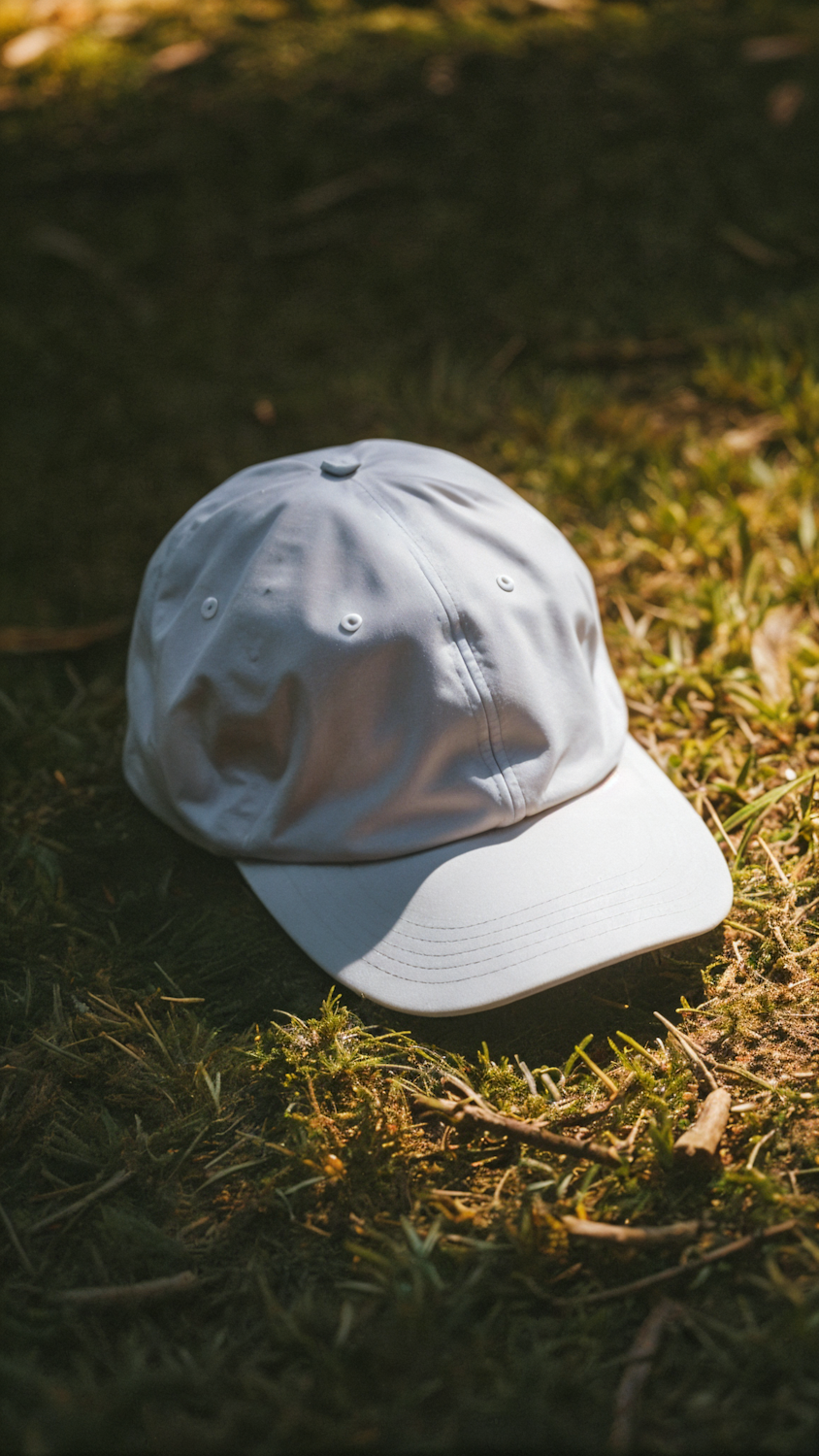 Lummi Photo - Baseball Cap on Grass