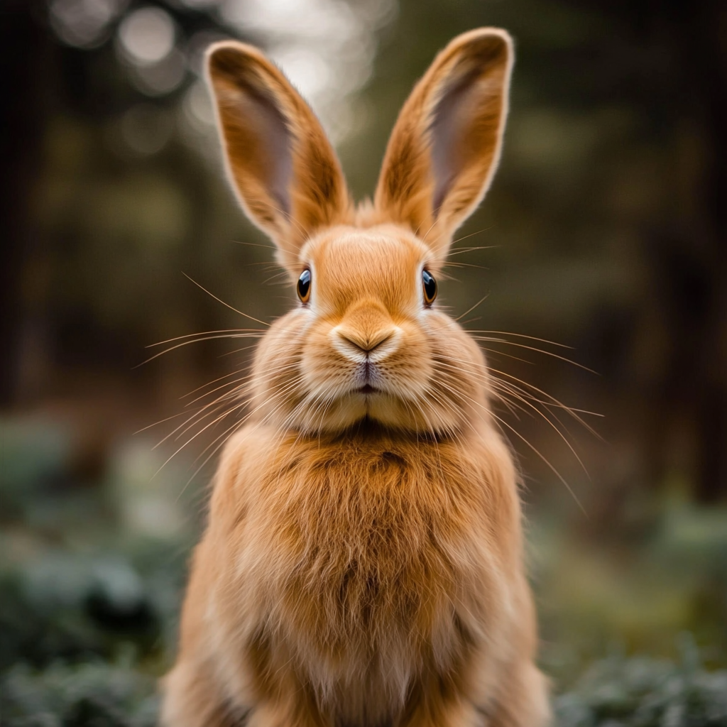 Golden Brown Rabbit Portrait Photo on Lummi