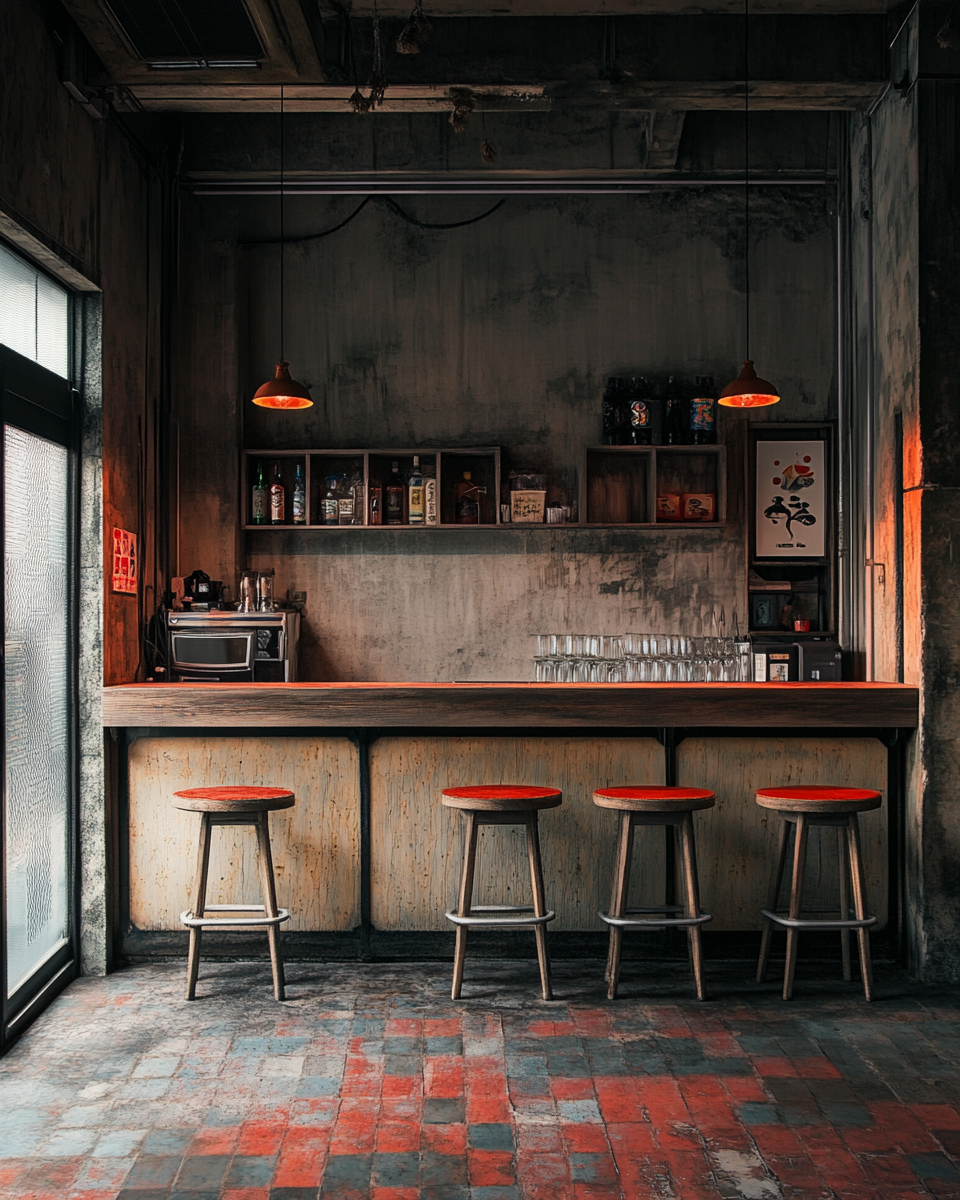 Rustic Bar Setting Photo on Lummi