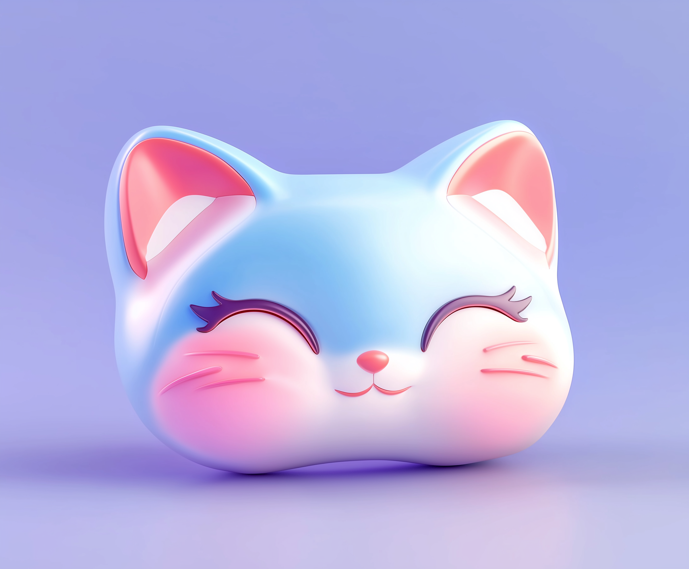Kitsune Cat Rendering 3D Image on Lummi