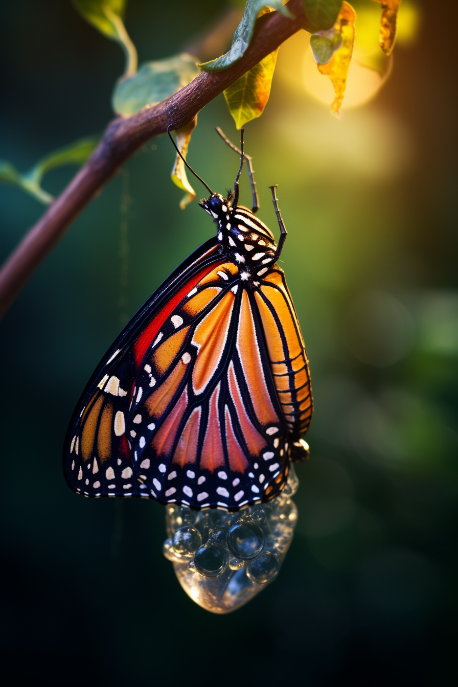 New Beginnings: Monarch Butterfly's Emergence Photo on Lummi
