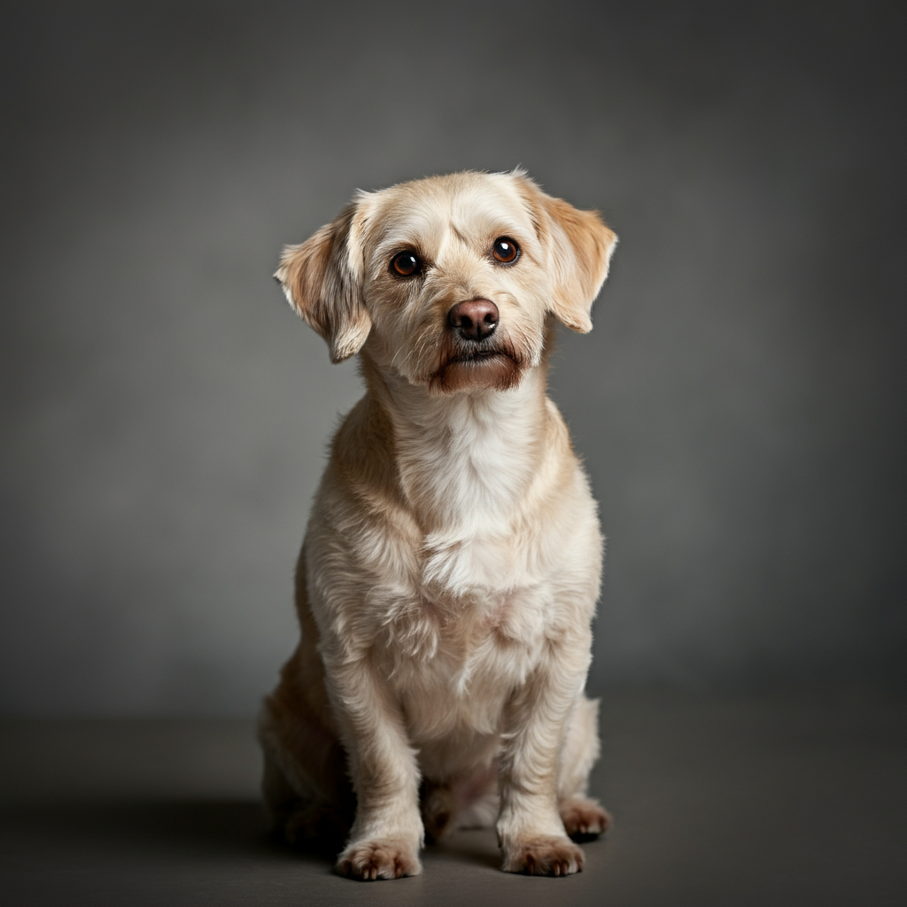 Small Tan Dog Portrait Photo on Lummi