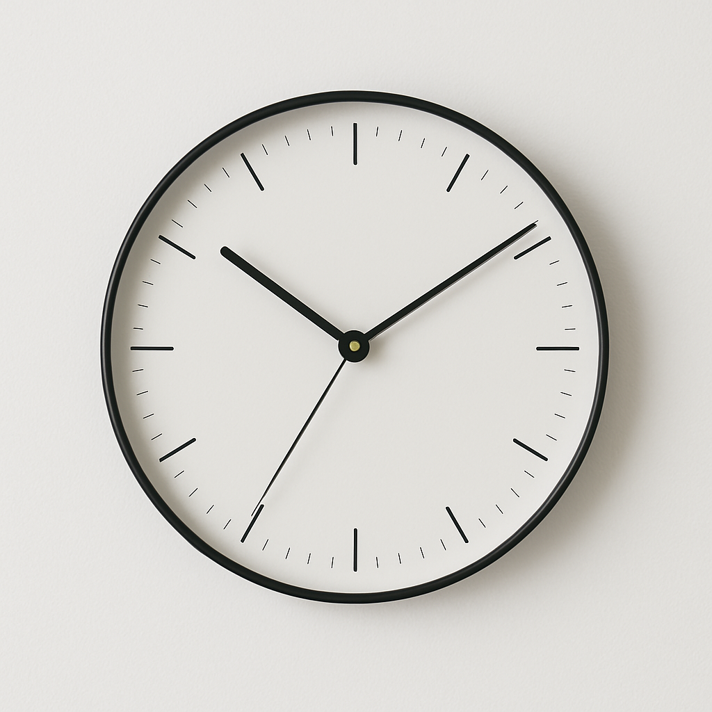 Minimalist Wall Clock Photo on Lummi