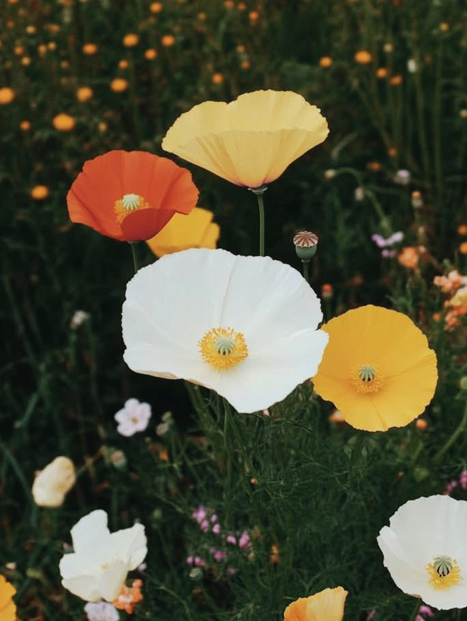 Colorful Poppy Flowers Photo on Lummi