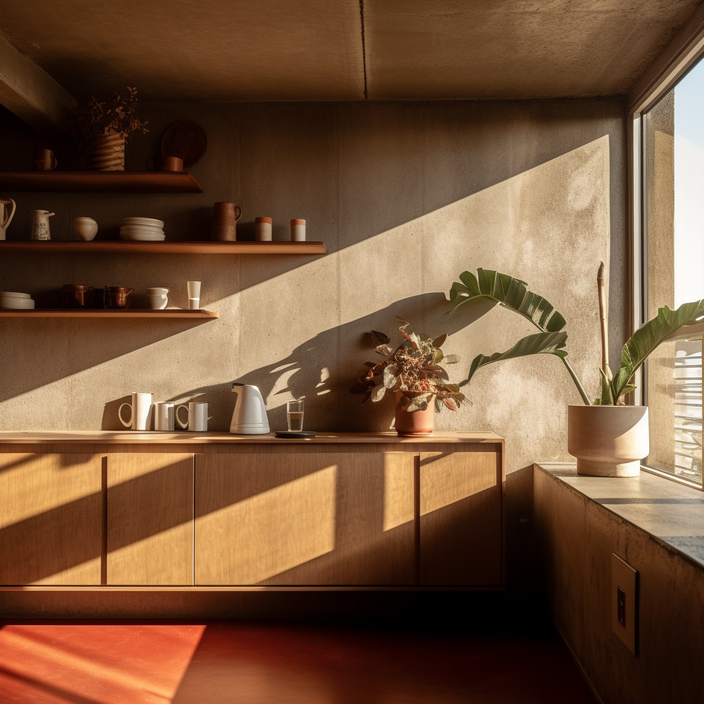 Serene Indoor Sunlit Space with Greenery Photo on Lummi