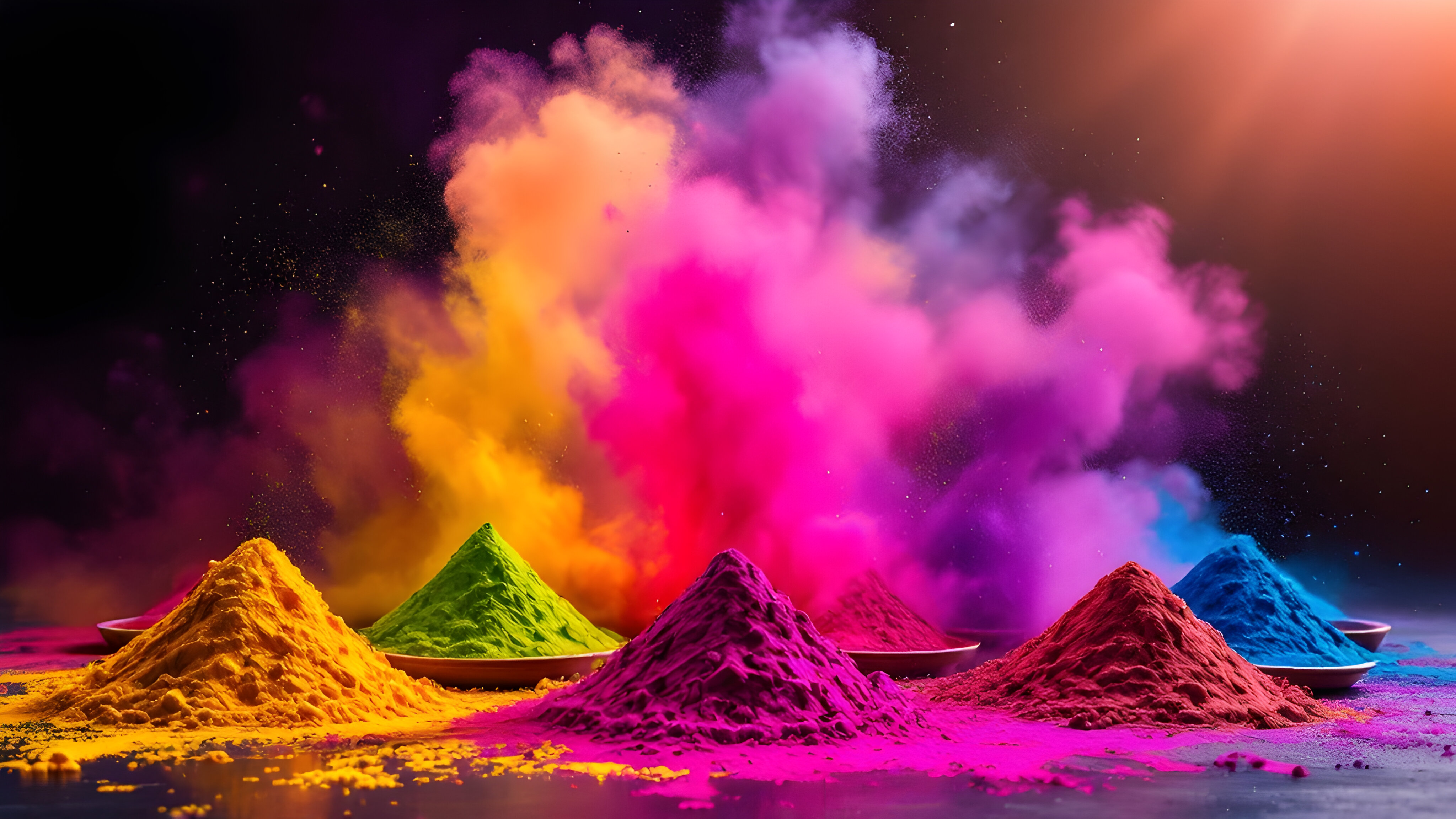 Colorful Powder Display Photo on Lummi