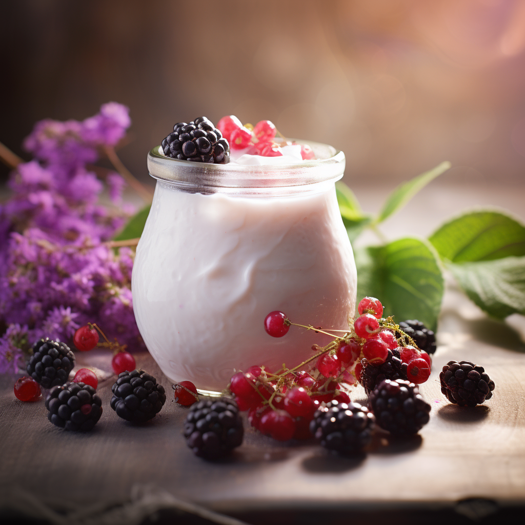 Rustic Yogurt Scene Photo on Lummi