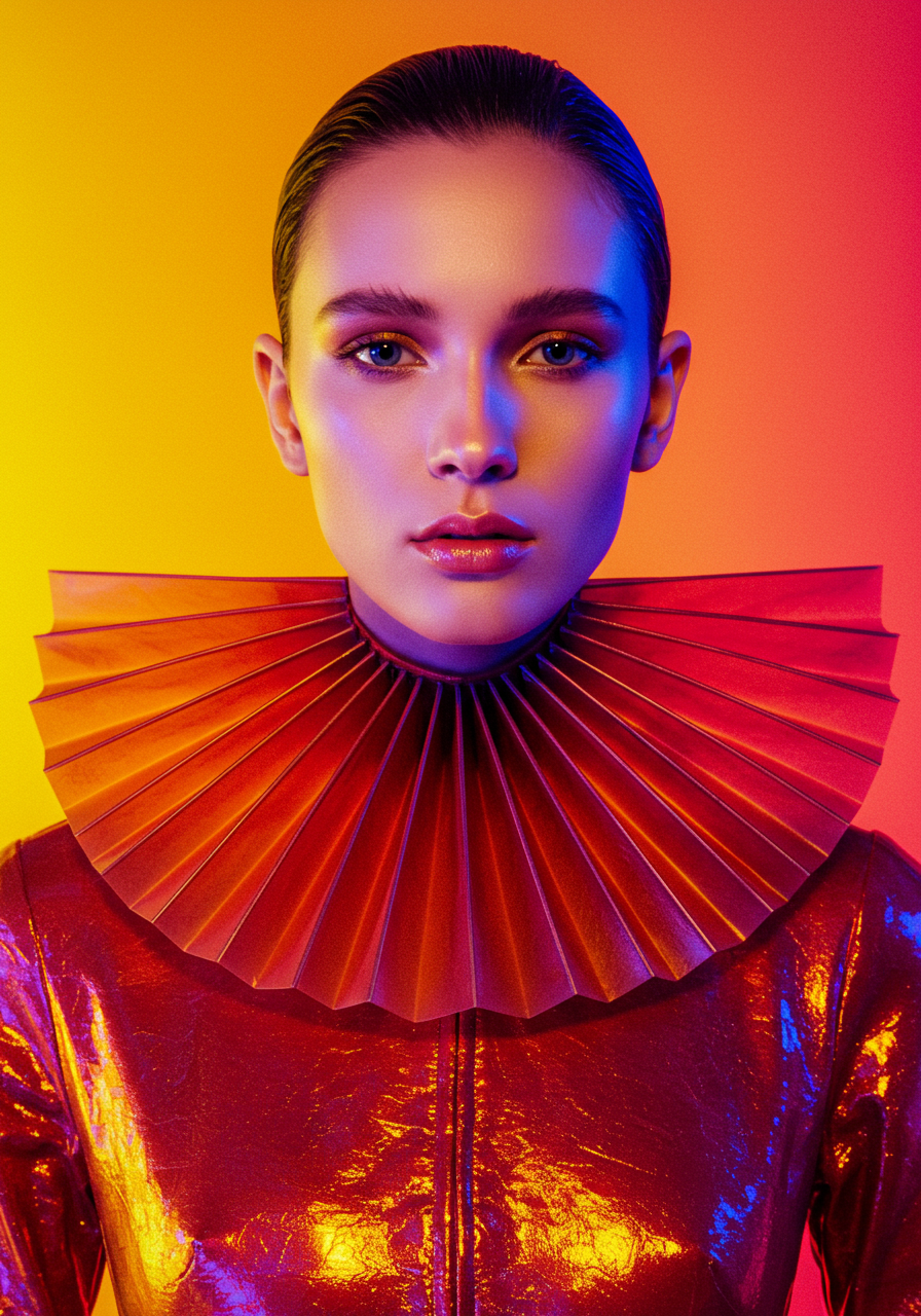 Avant-Garde Fashion Portrait Photo on Lummi