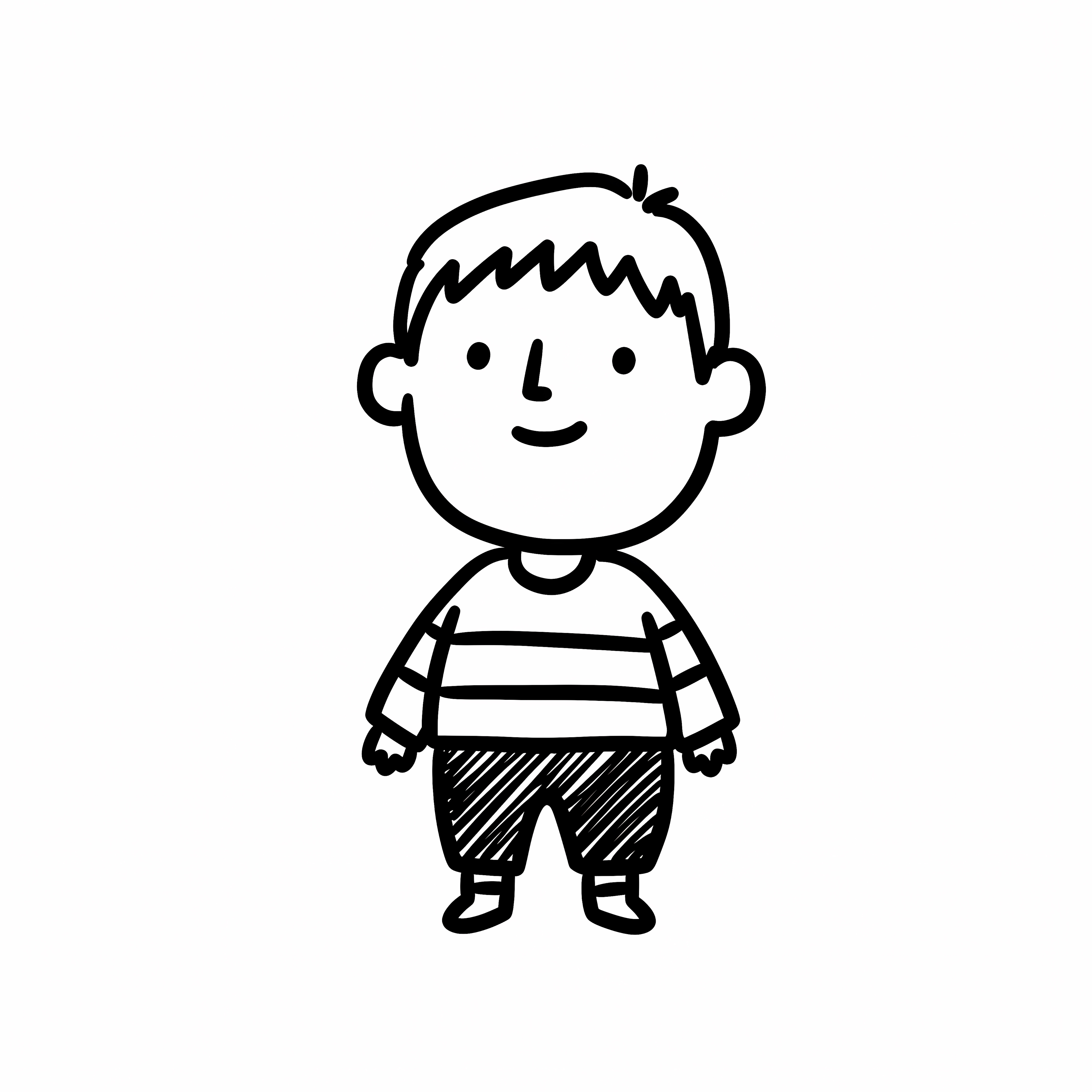 Cartoon Child Drawing Illustration on Lummi